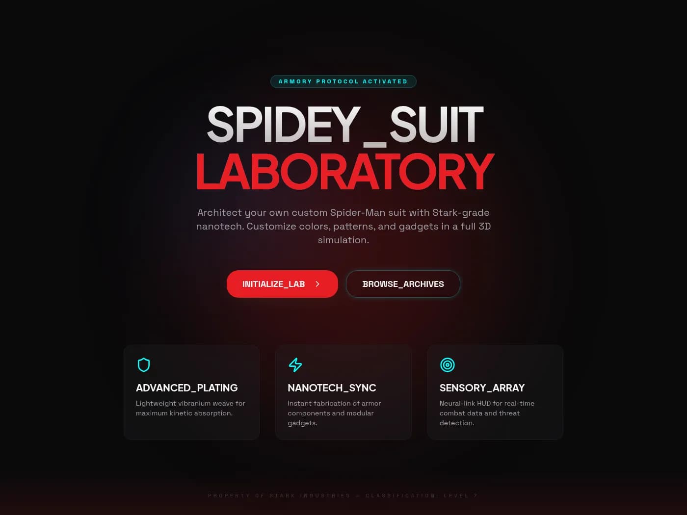 Spidey Suit Builder