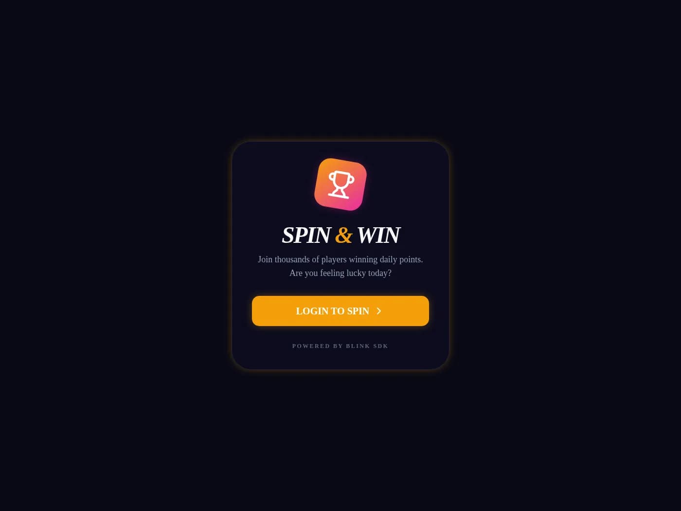 Spin & Win Game