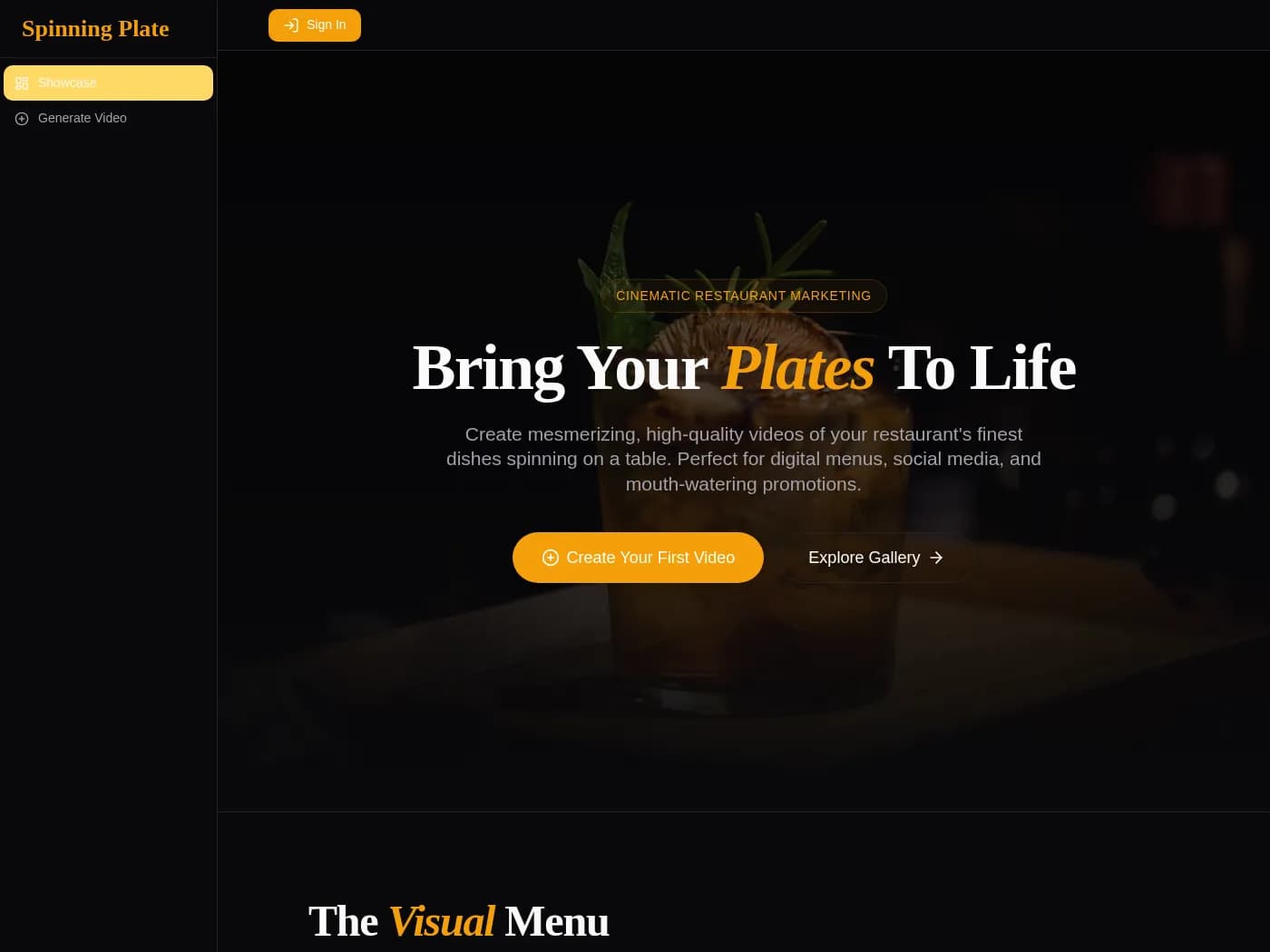 Spinning Plate Visualizer