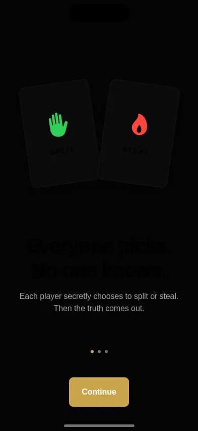Split or Steal iOS Game