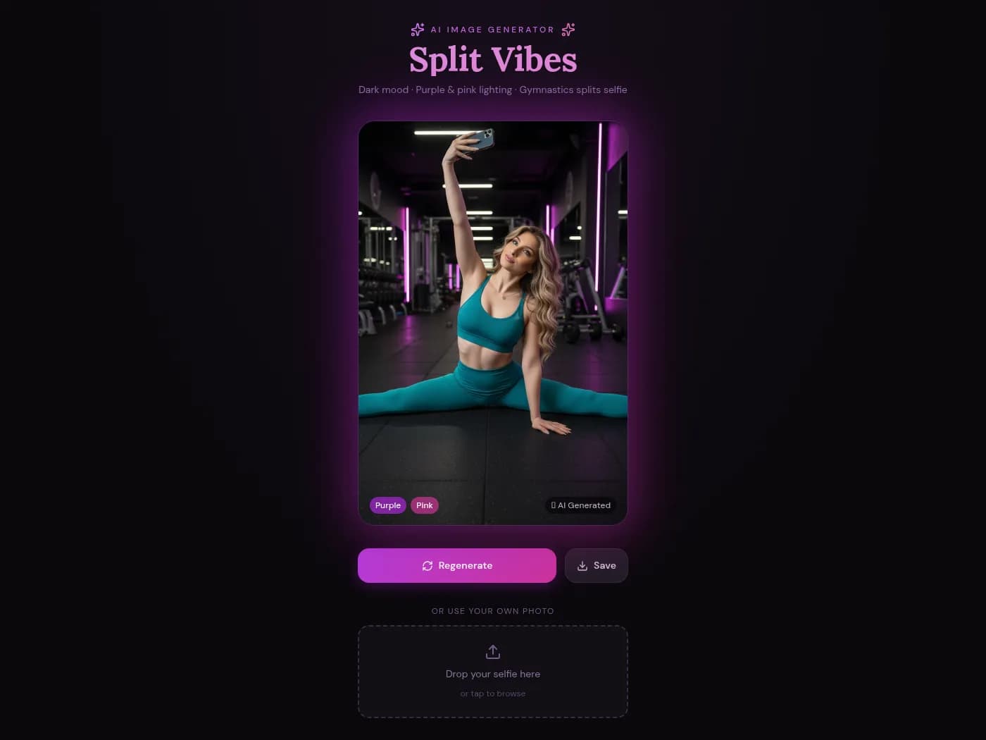 Split Vibes Selfie