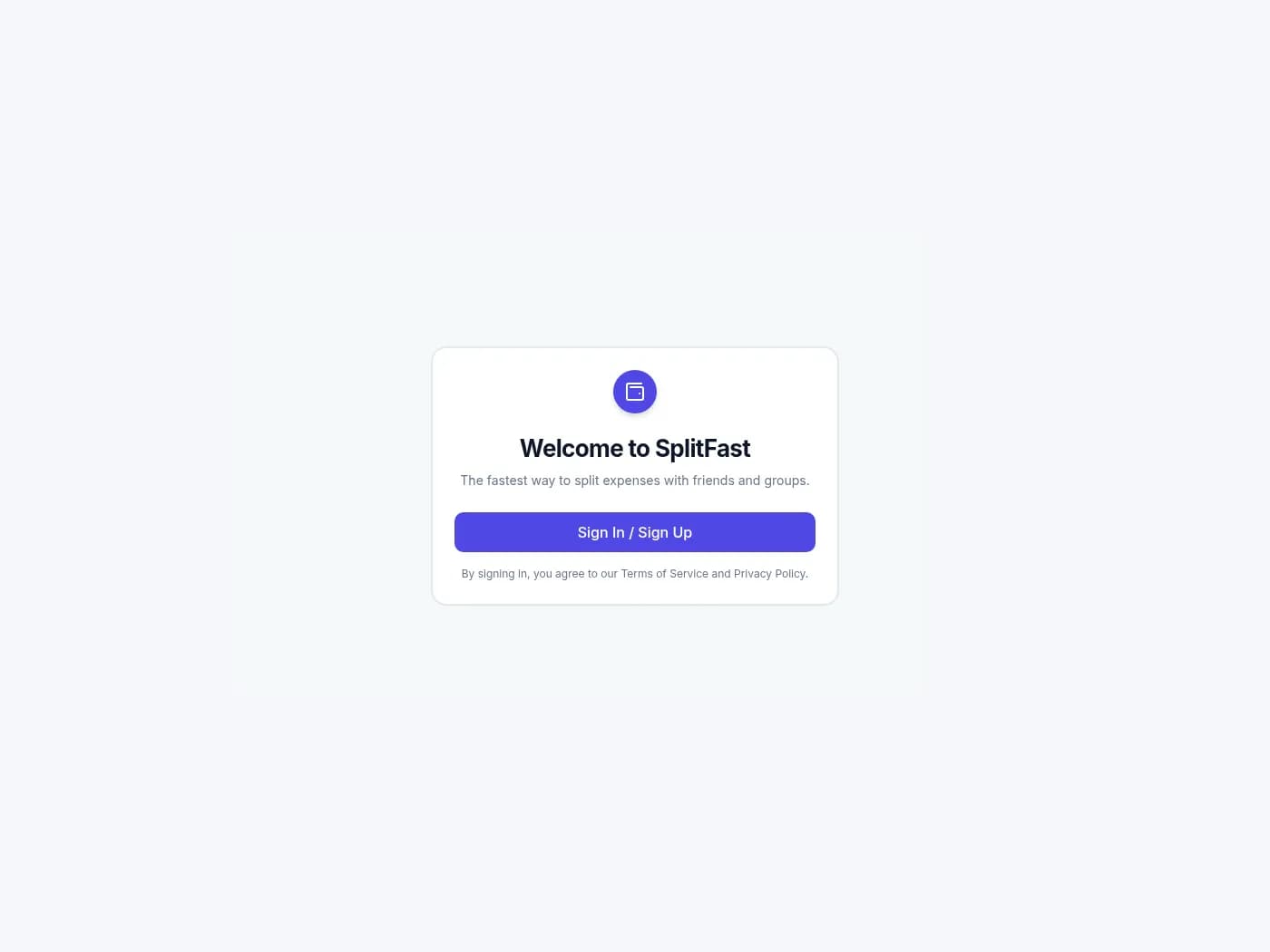 SplitFast Expense Splitter