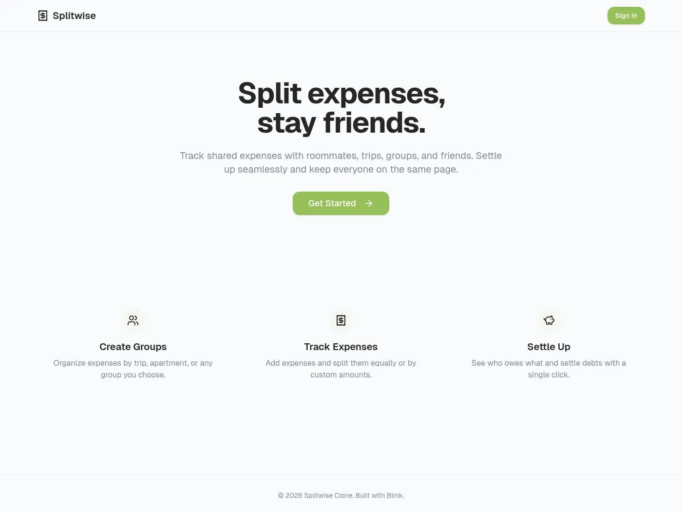 Splitwise Clone