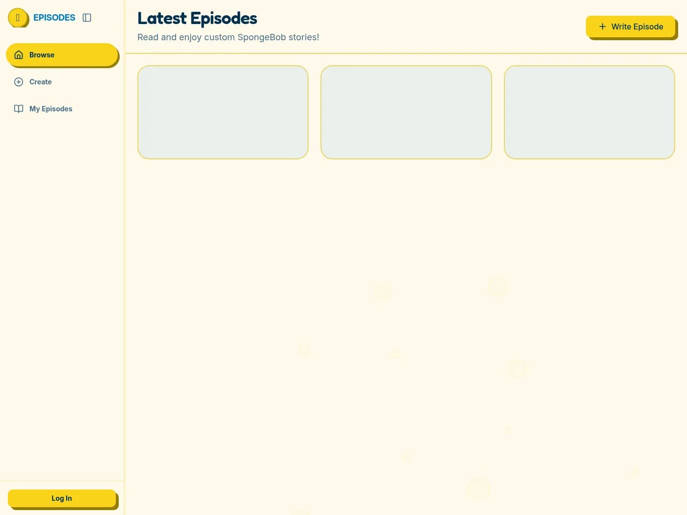 SpongeBob Episode Creator