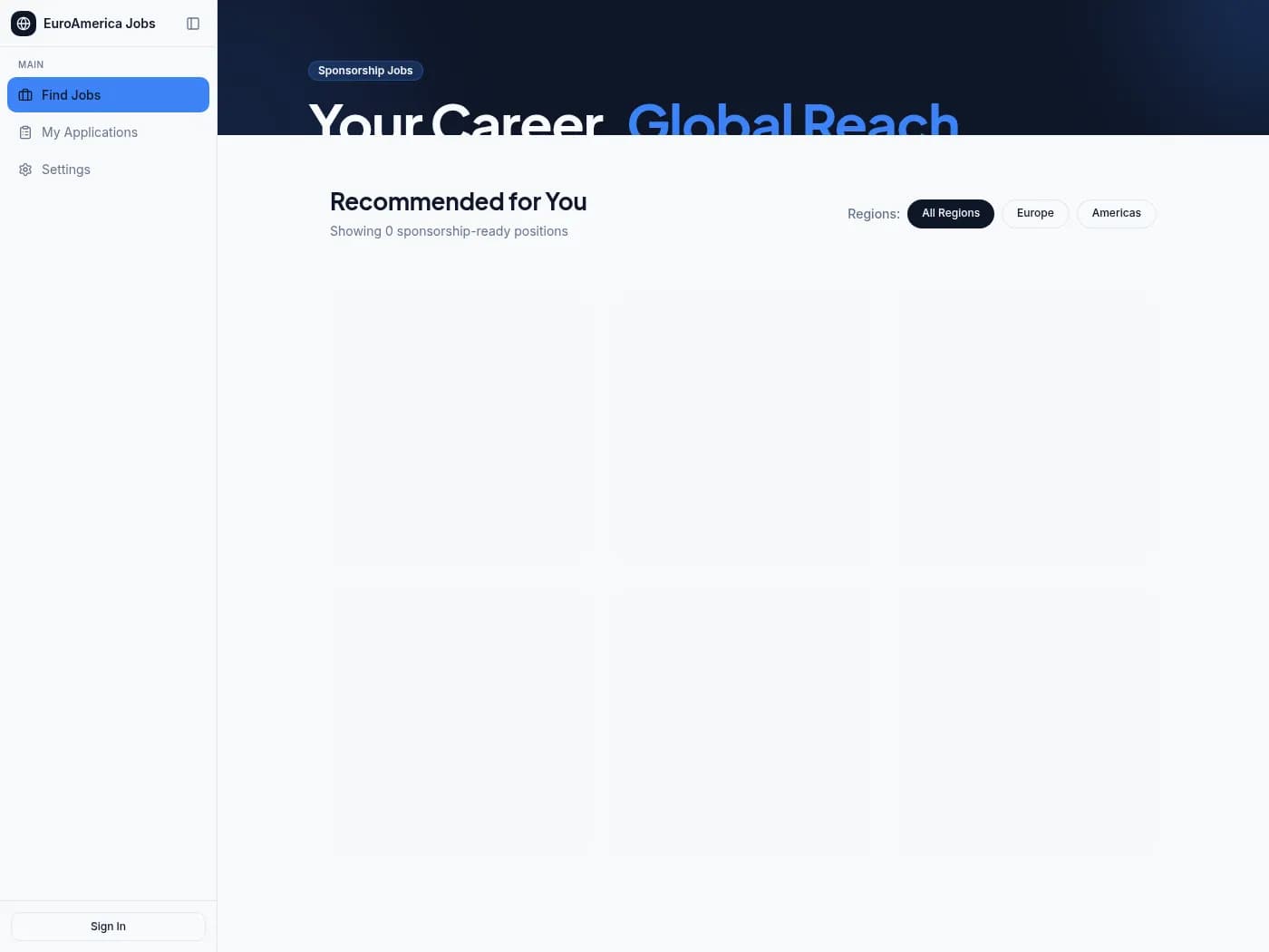 EuroAmerica Sponsorship Jobs
