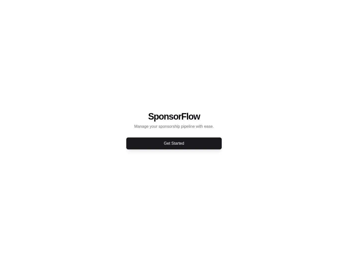 Sponsor Outreach Tracker