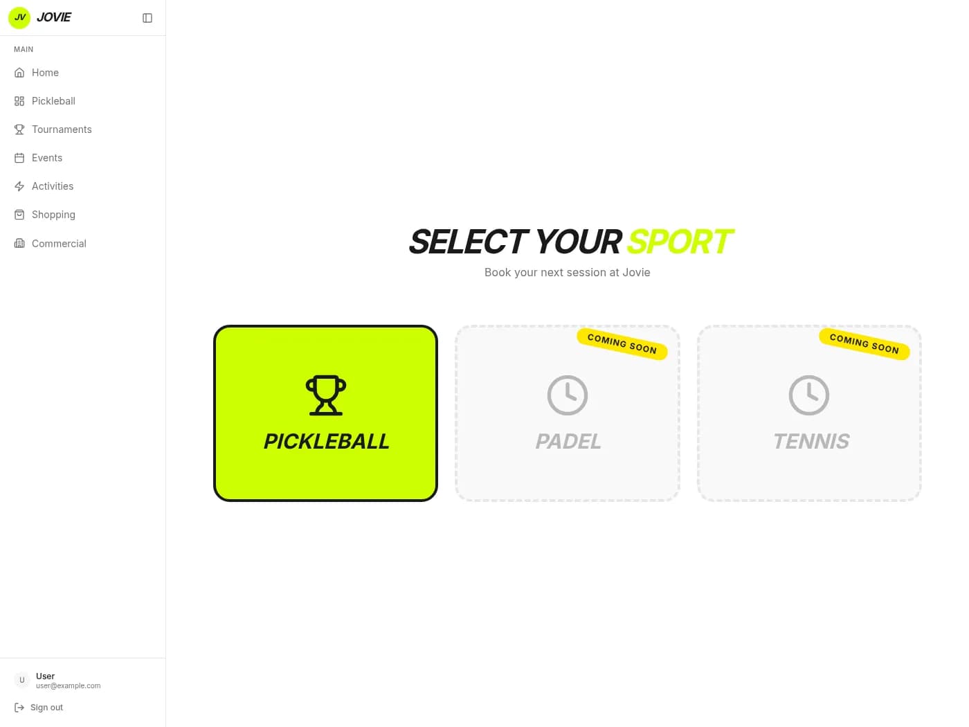 Sport Facility Hub