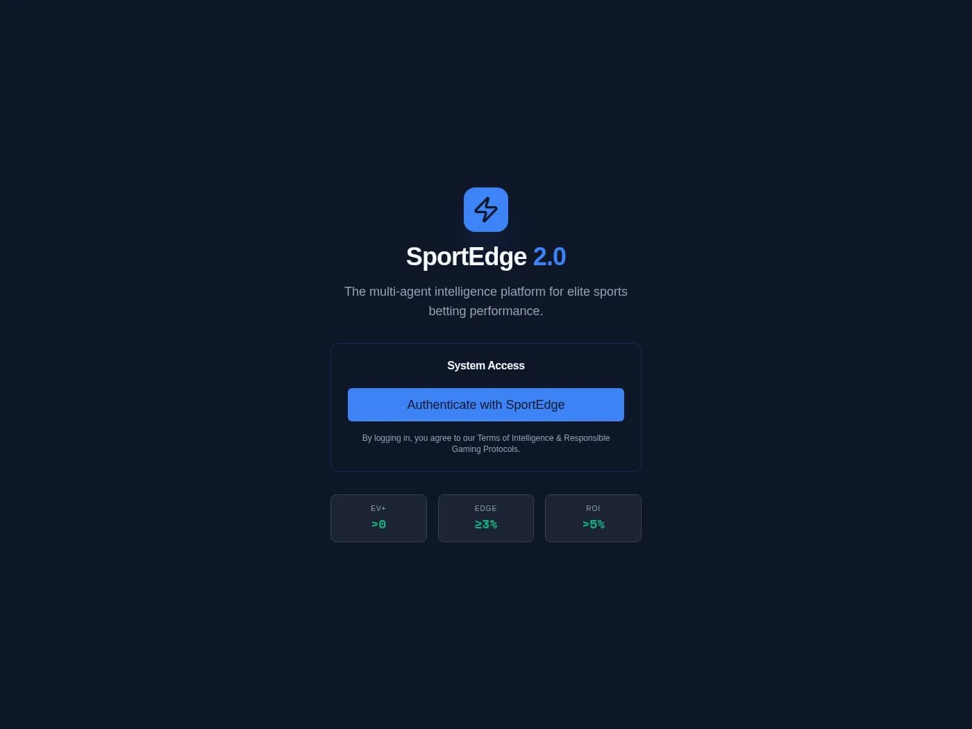 SportEdge Intelligence 2.0