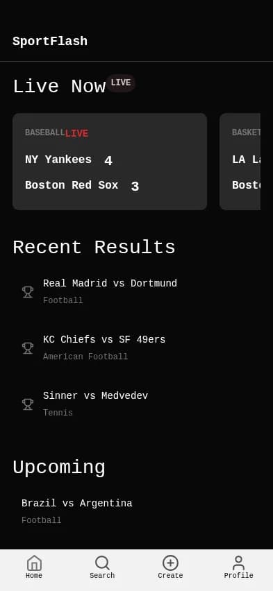 SportFlash Results