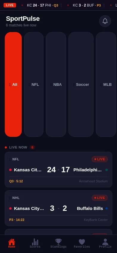 SportPulse Live Updater