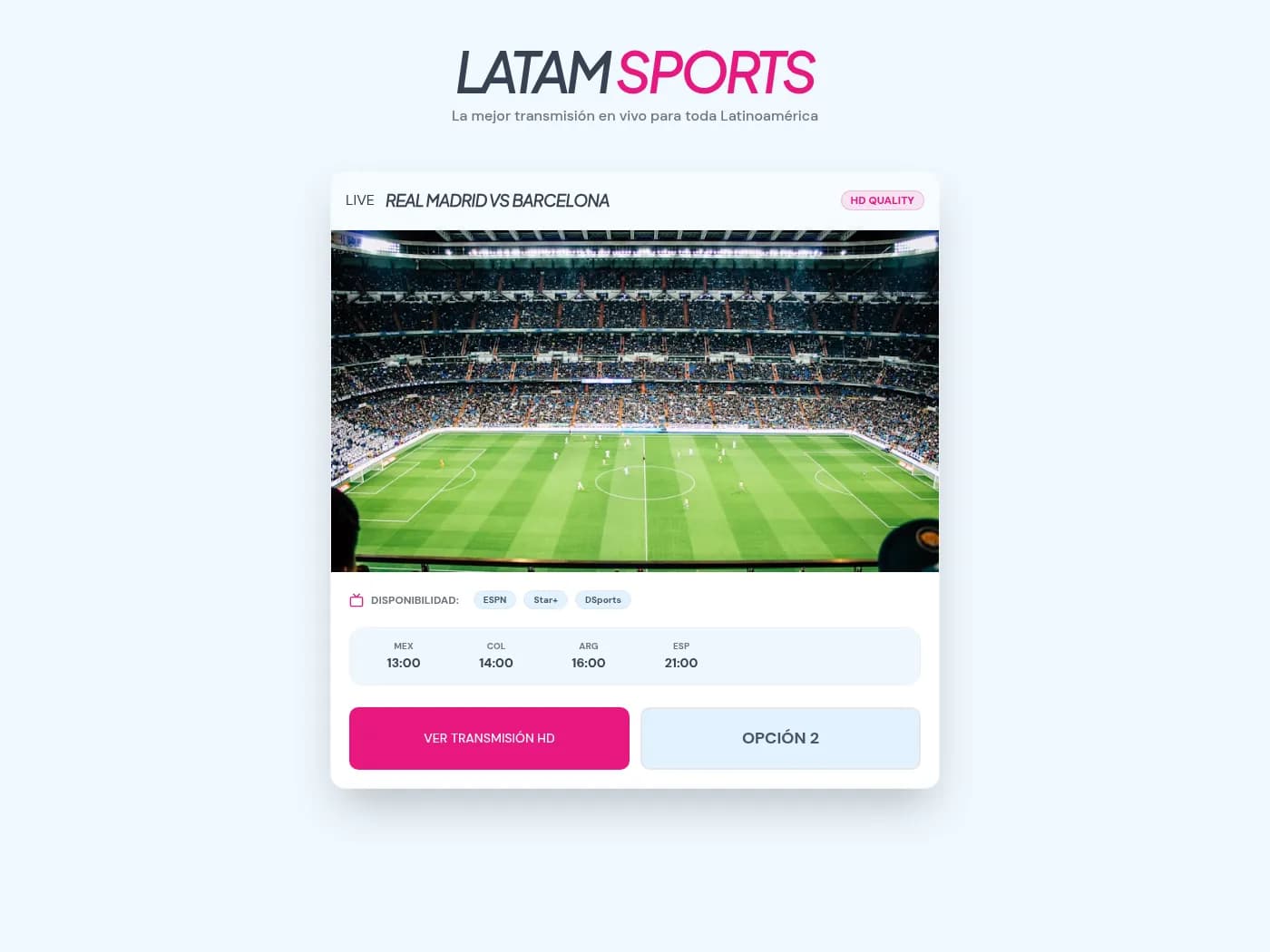 Admin Sports TV Panel