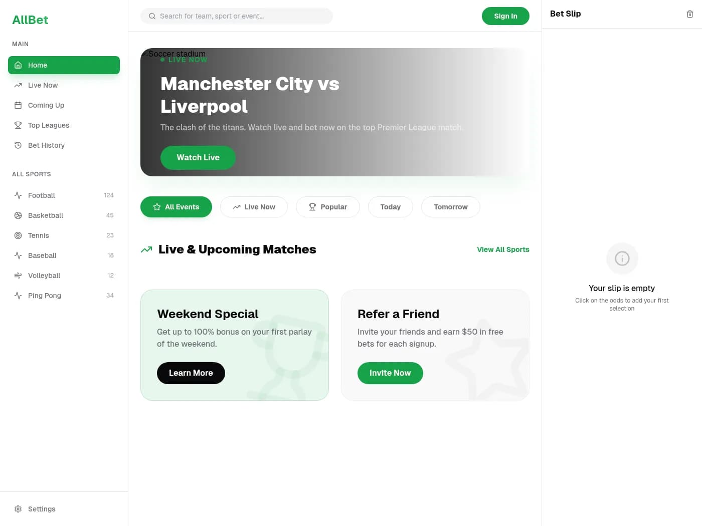 AllBet Sportsbook
