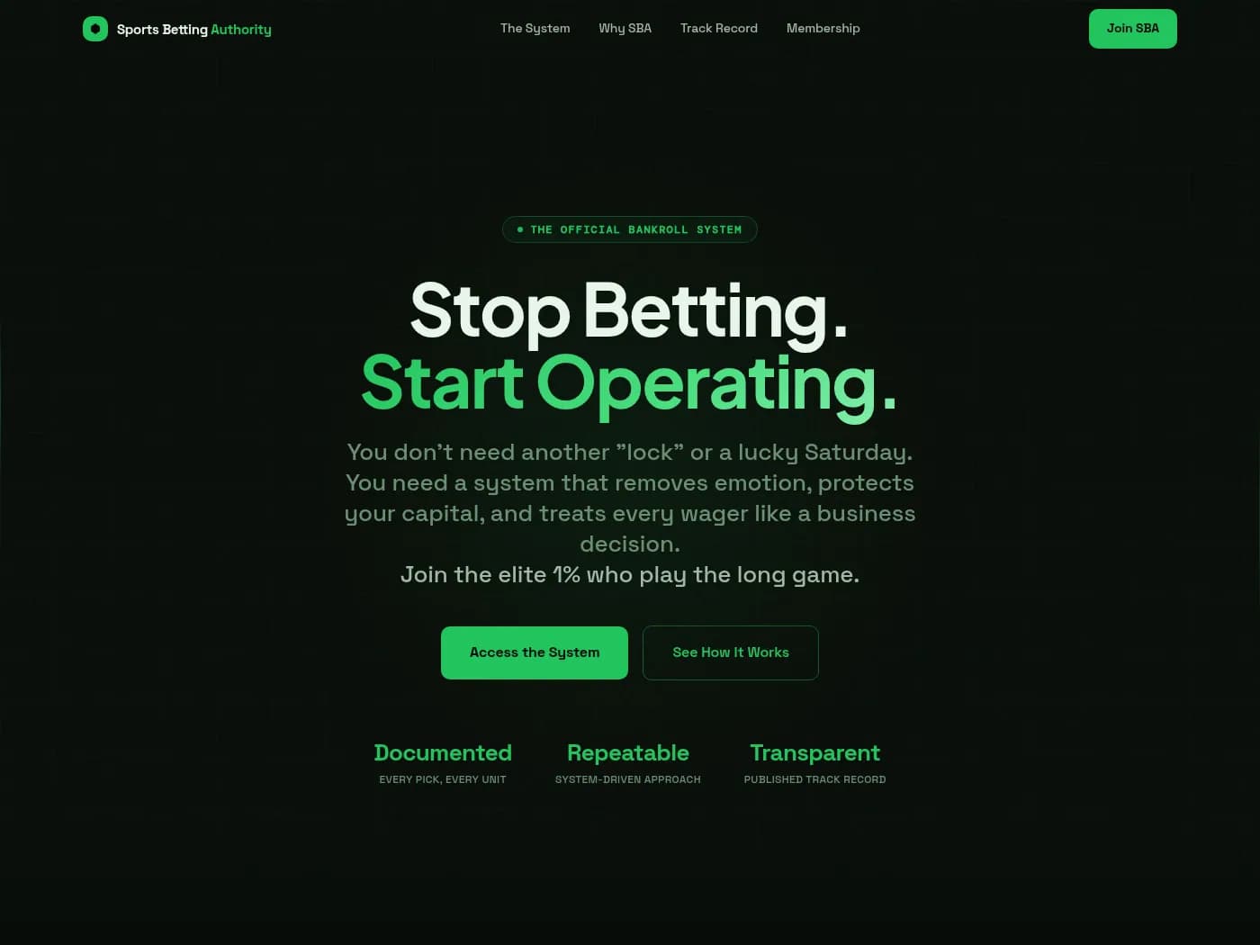 Sports Betting Authority Site