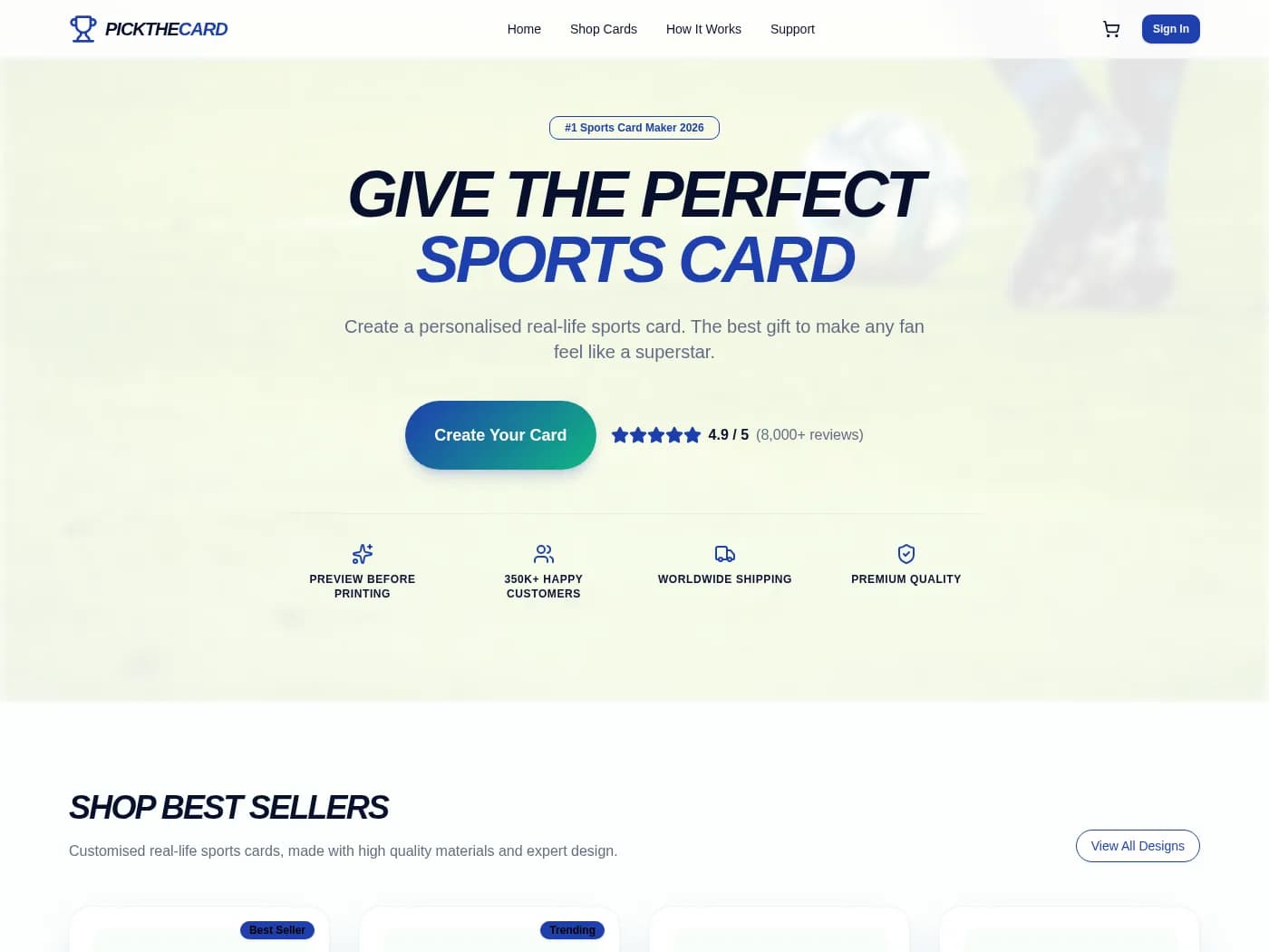Custom Sports Card Maker