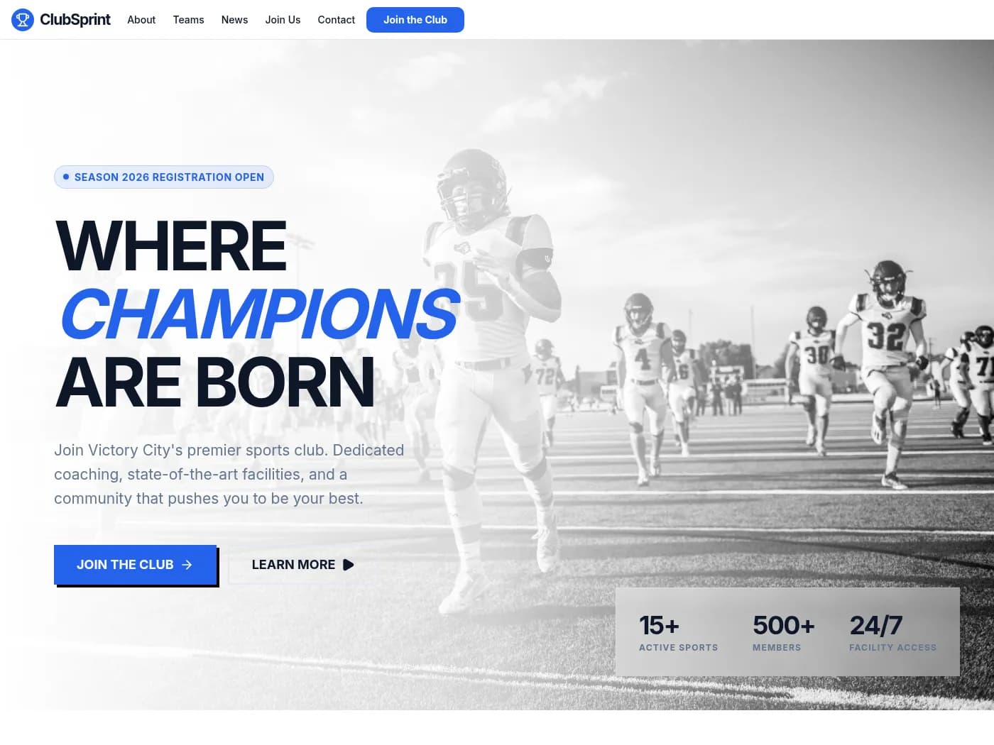 ClubSprint Website