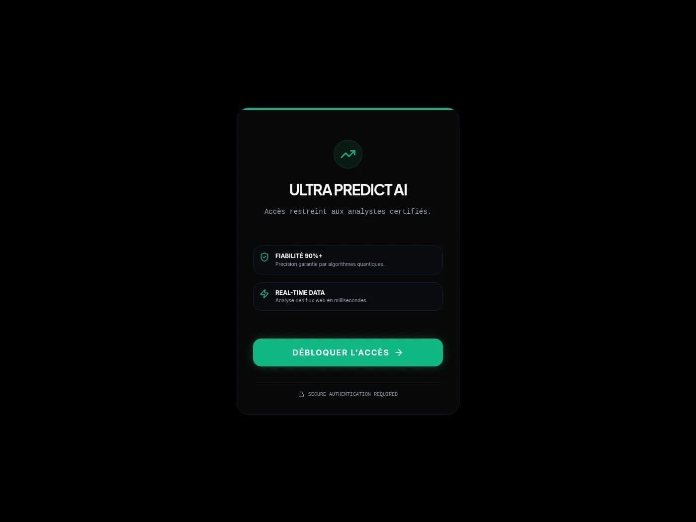 Ultra Predict Sports AI