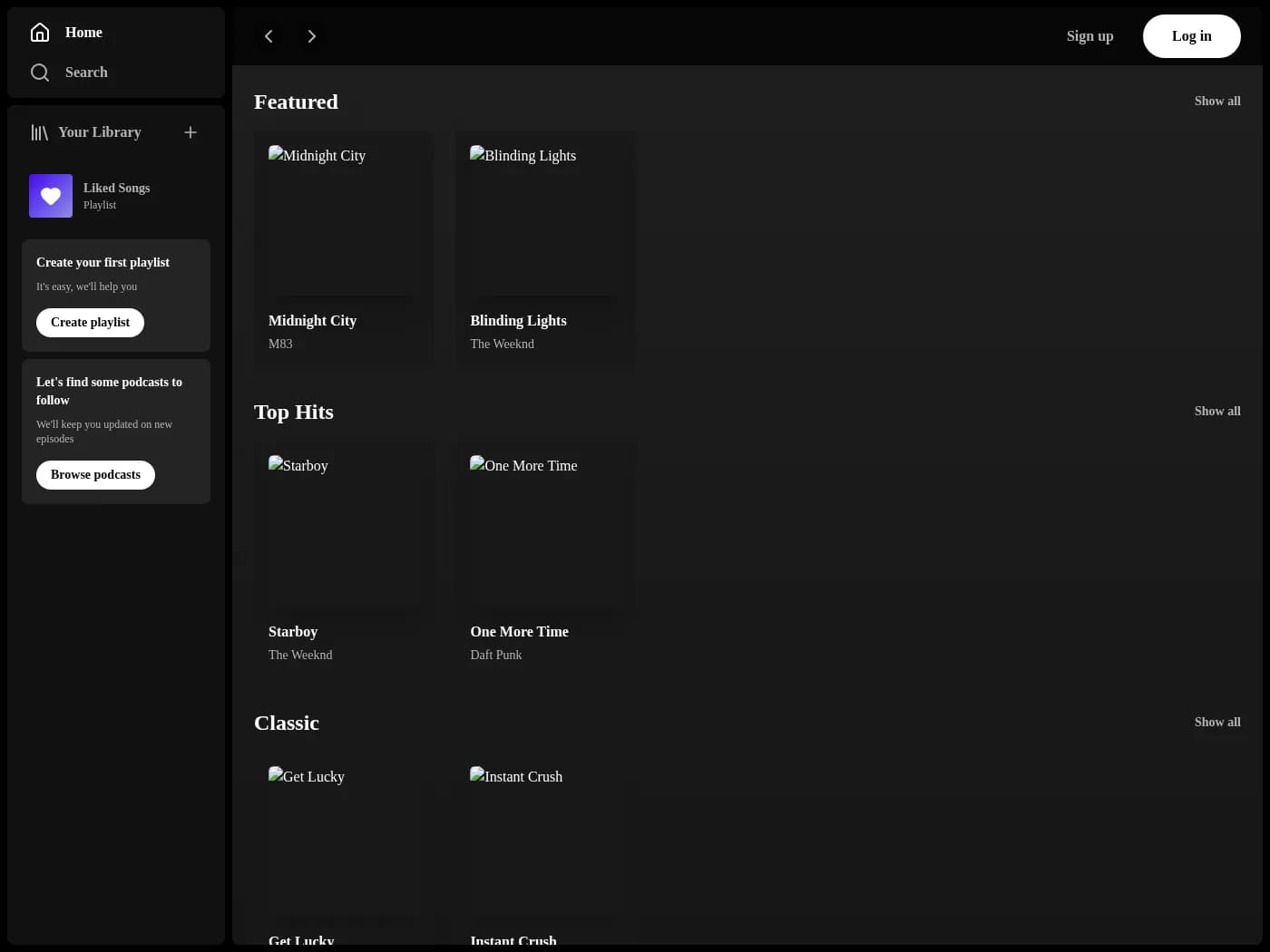 Spotify Clone