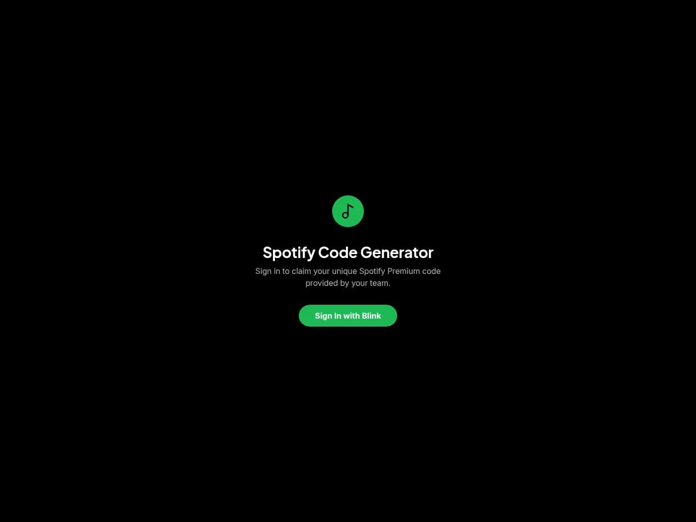 Spotify Code Generator