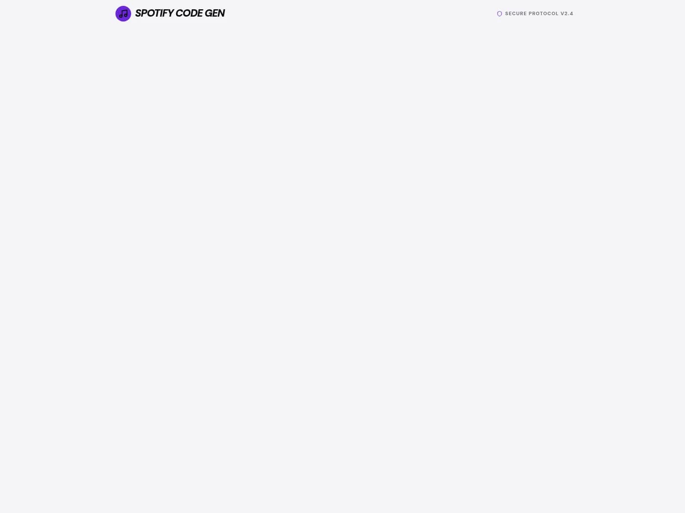 Spotify Code Generator