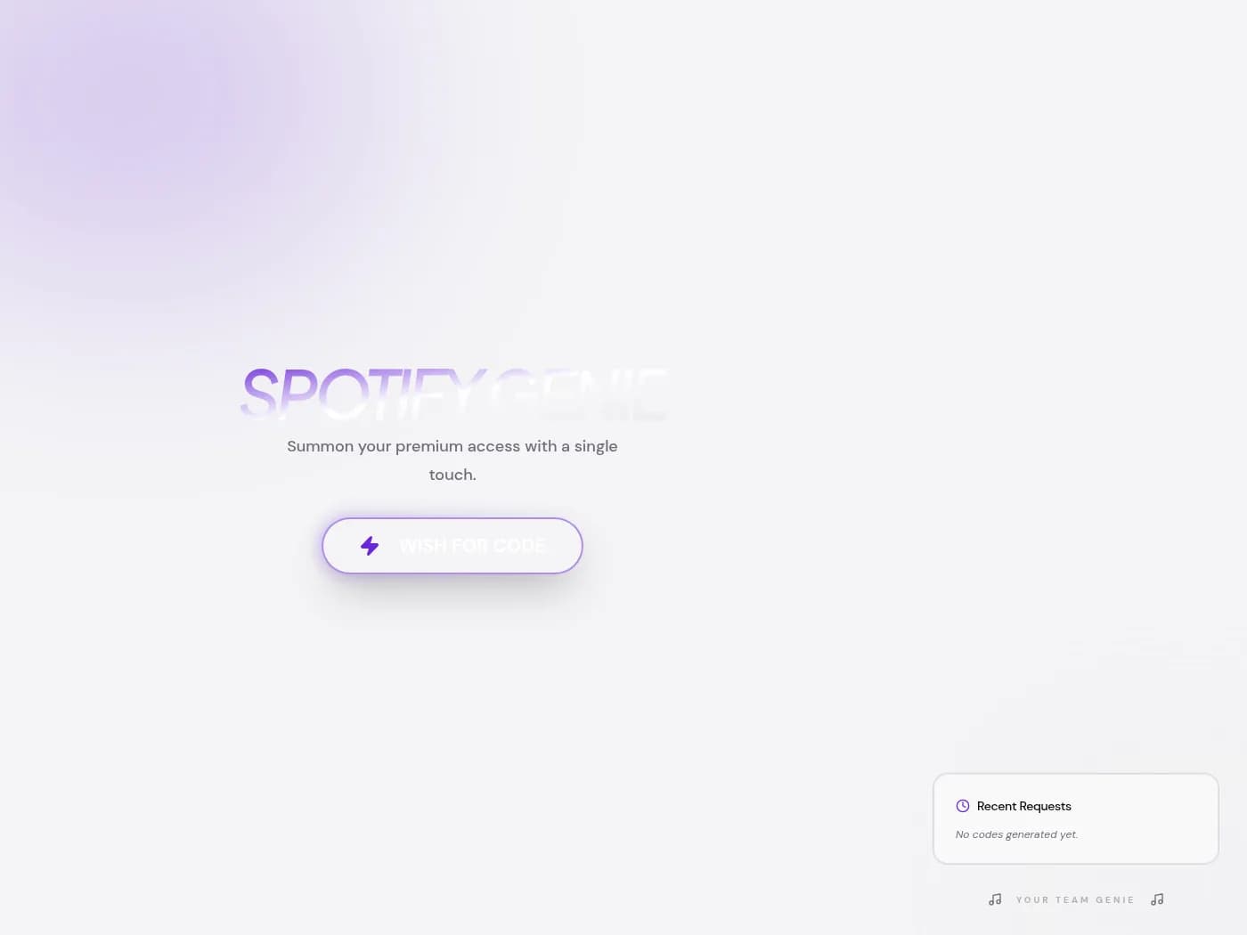 Spotify Code Genie