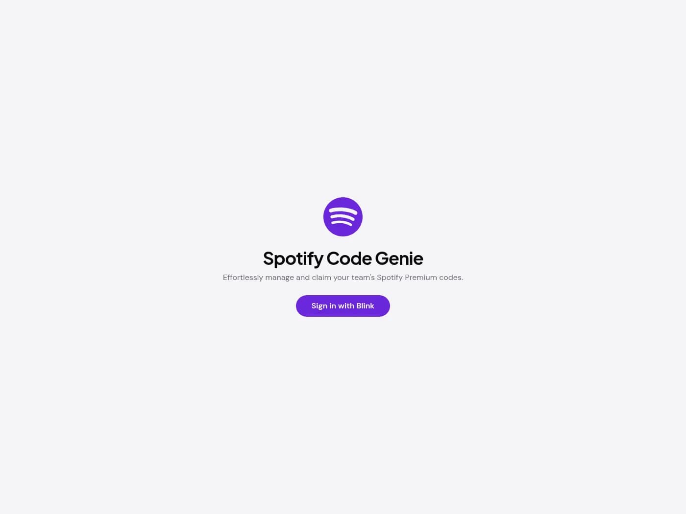 Spotify Code Genie