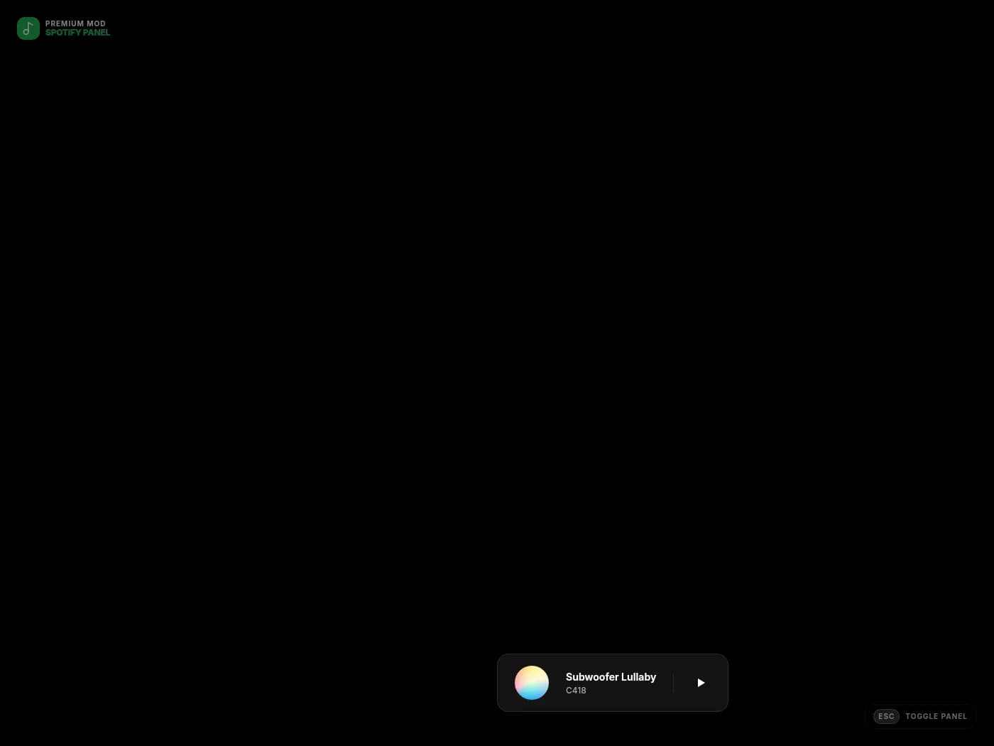 Spotify Music Panel Mod