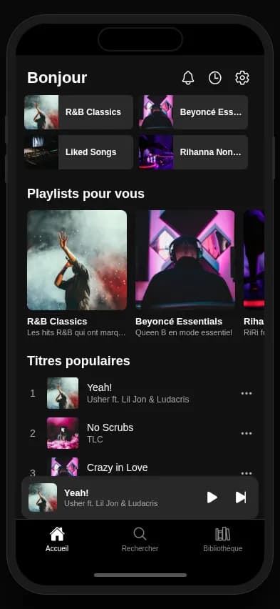 Spotify Phone Simulator