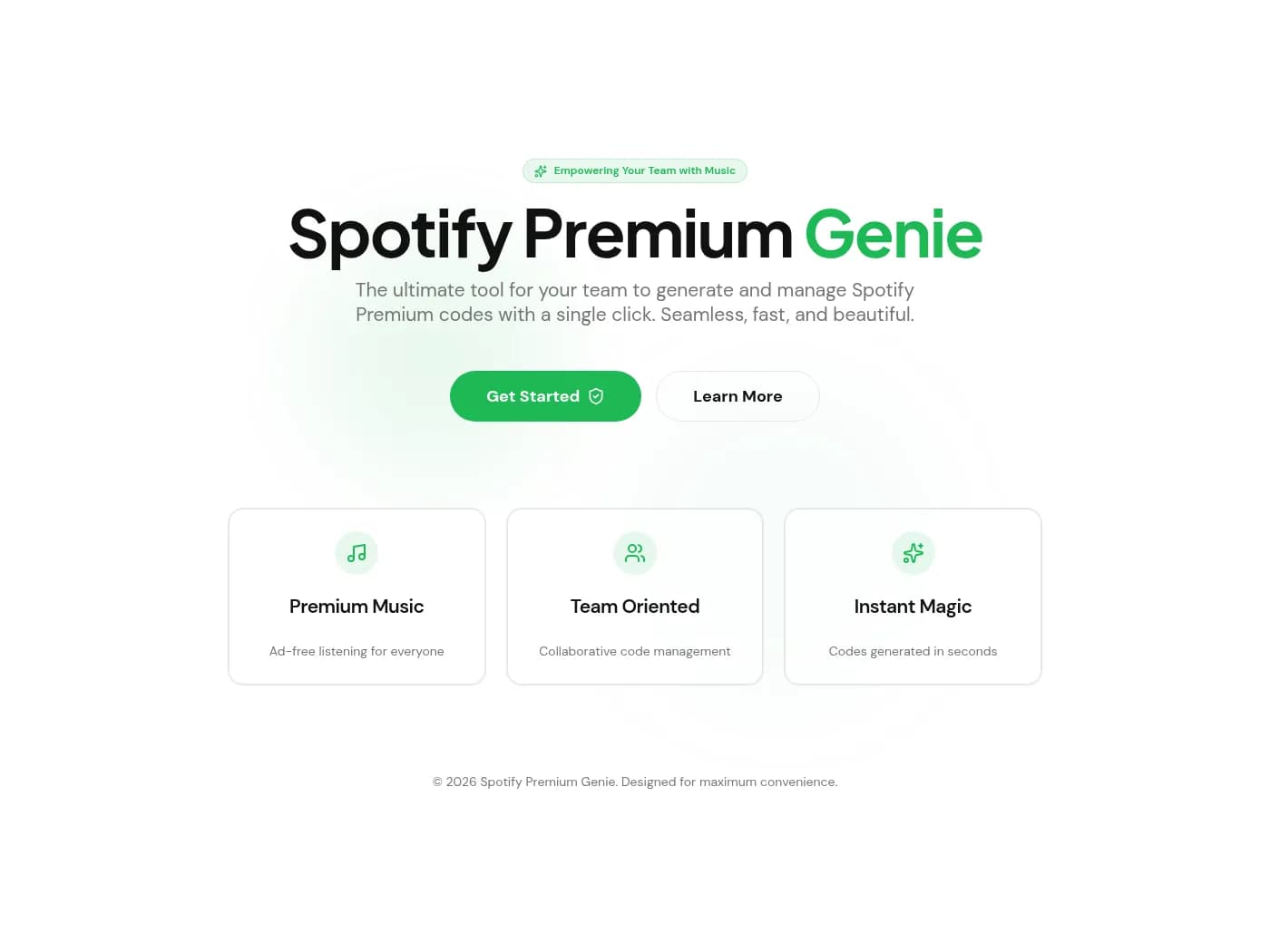 Spotify Premium Genie