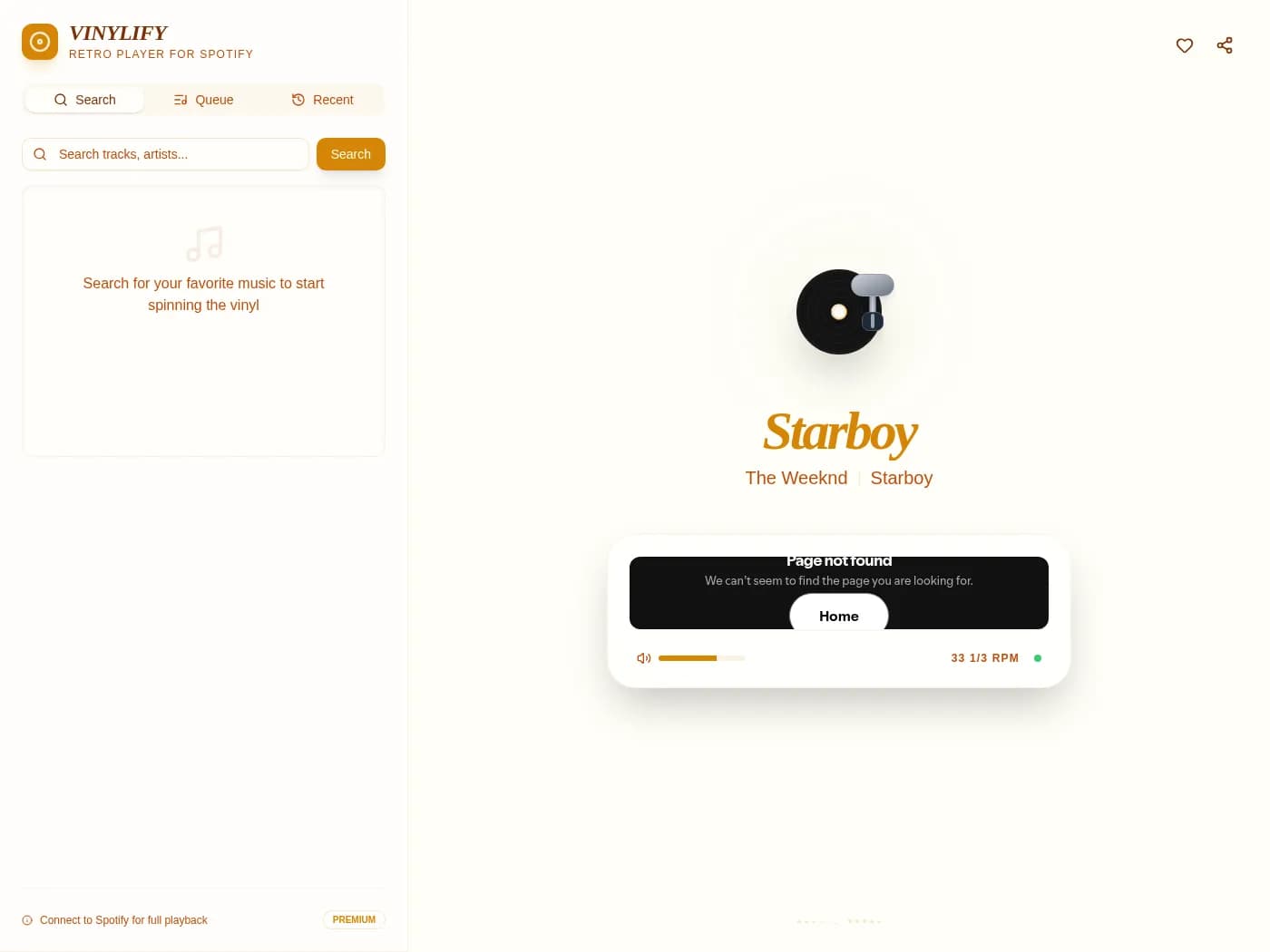Spotify Vinyl Player