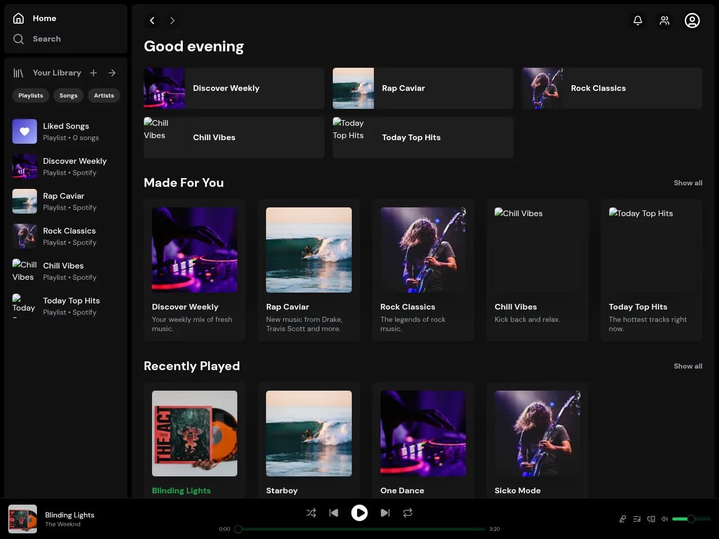 Spotlify Web Player