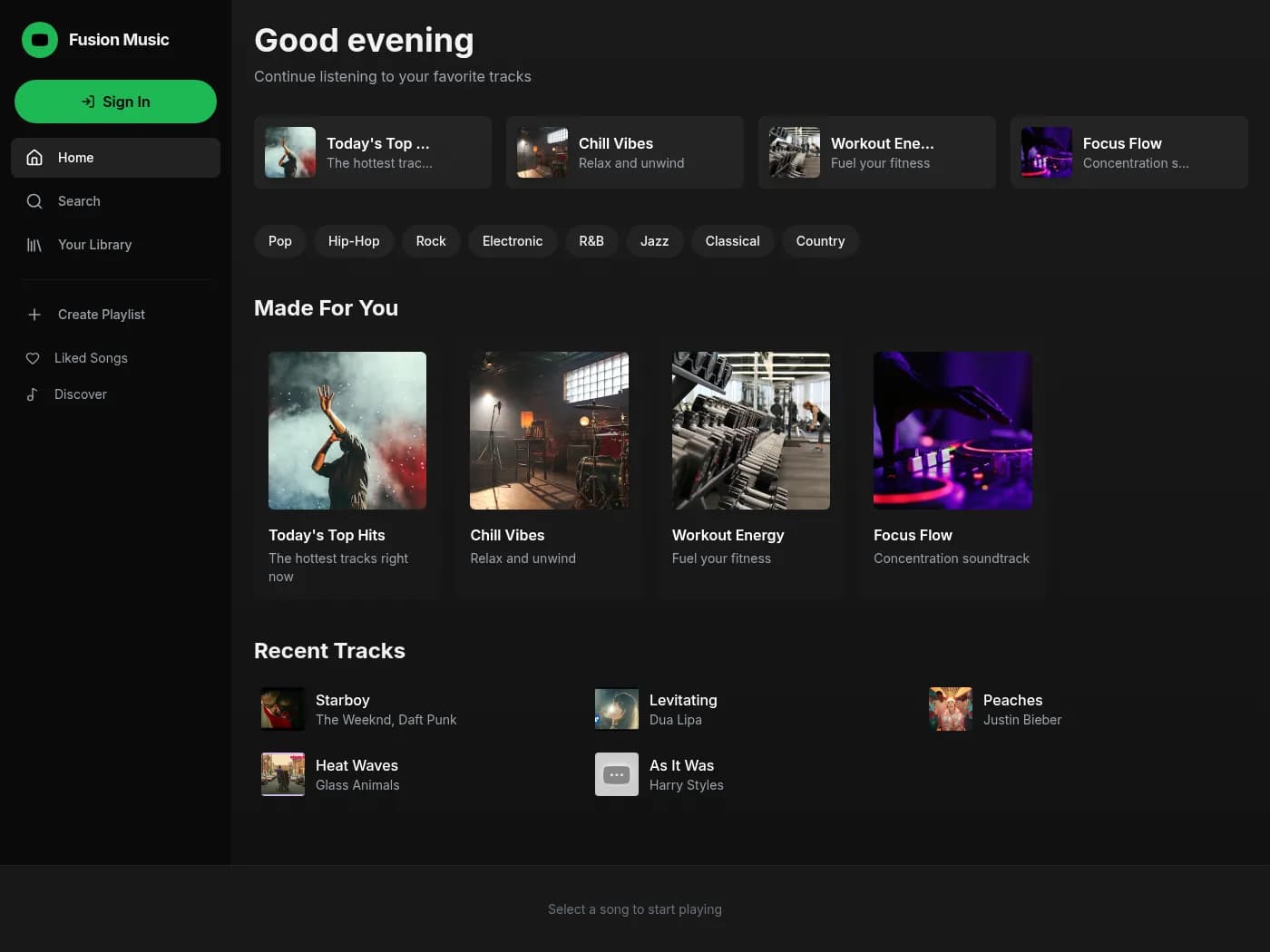Fusion Music Player