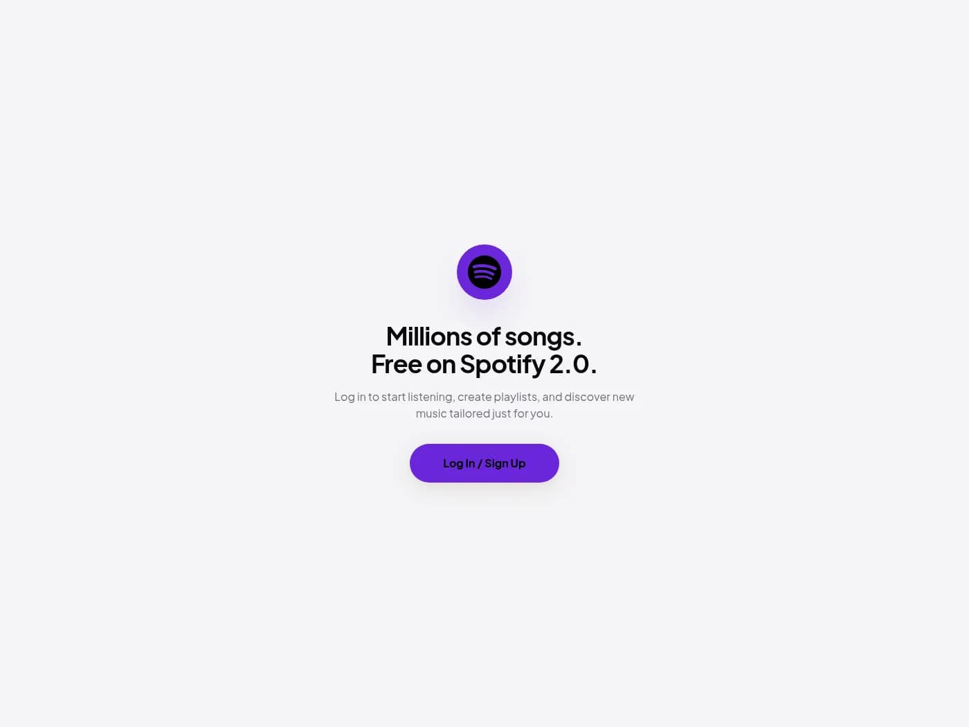 Spotify 2.0 Music Hub