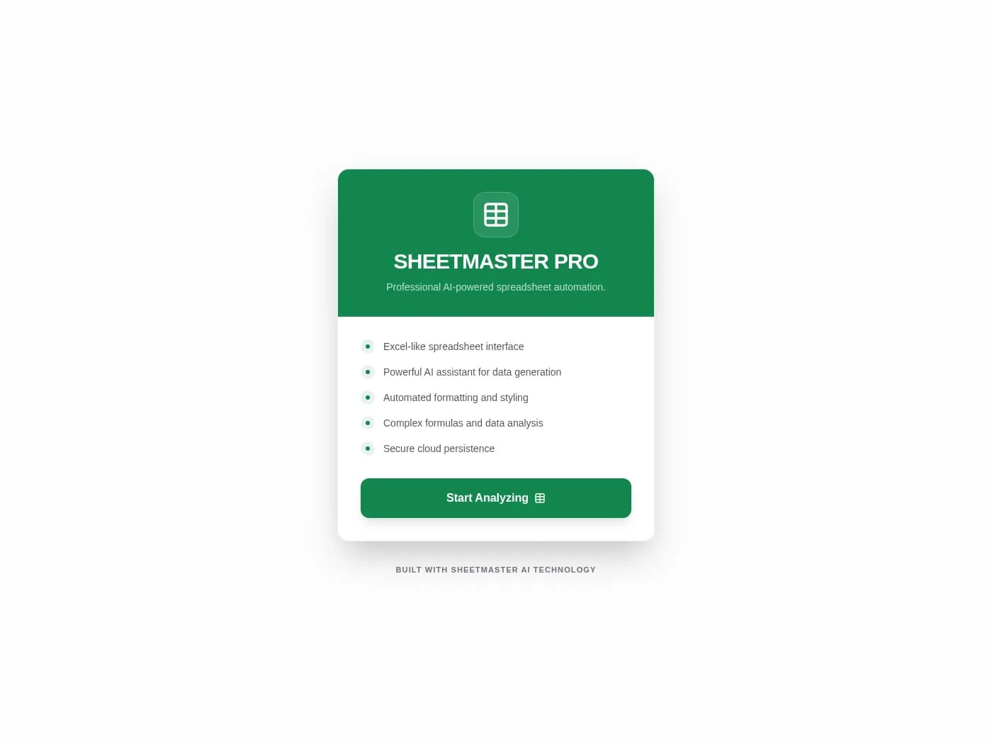SheetMaster Pro