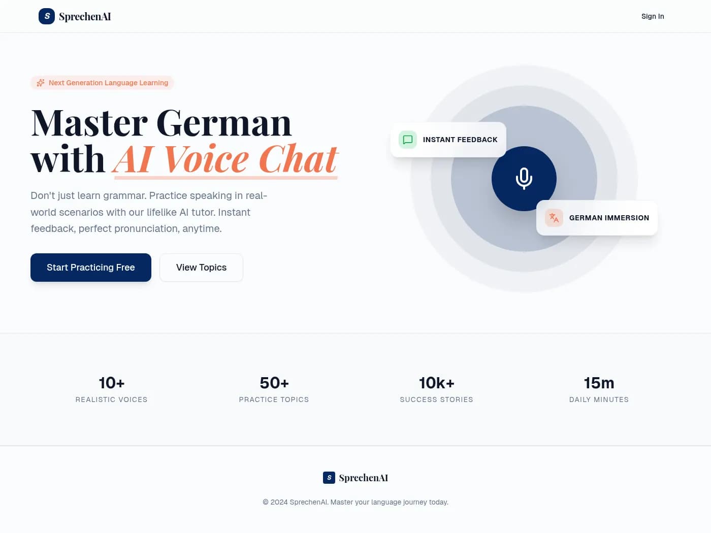 SprechenAI Chat Clone
