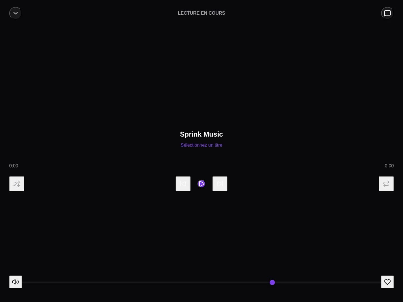 Sprink Music Streamer
