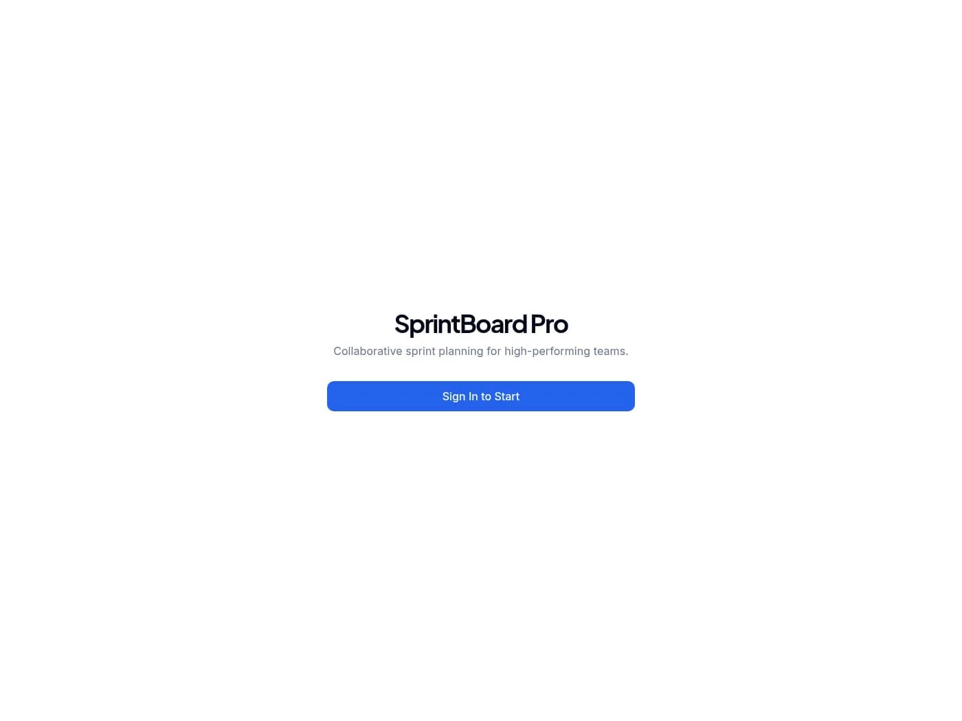 SprintBoard Pro
