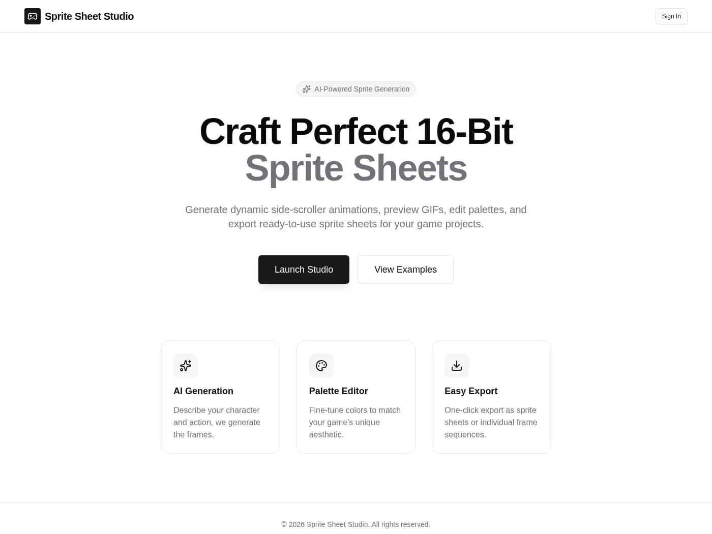 Sprite Sheet Studio