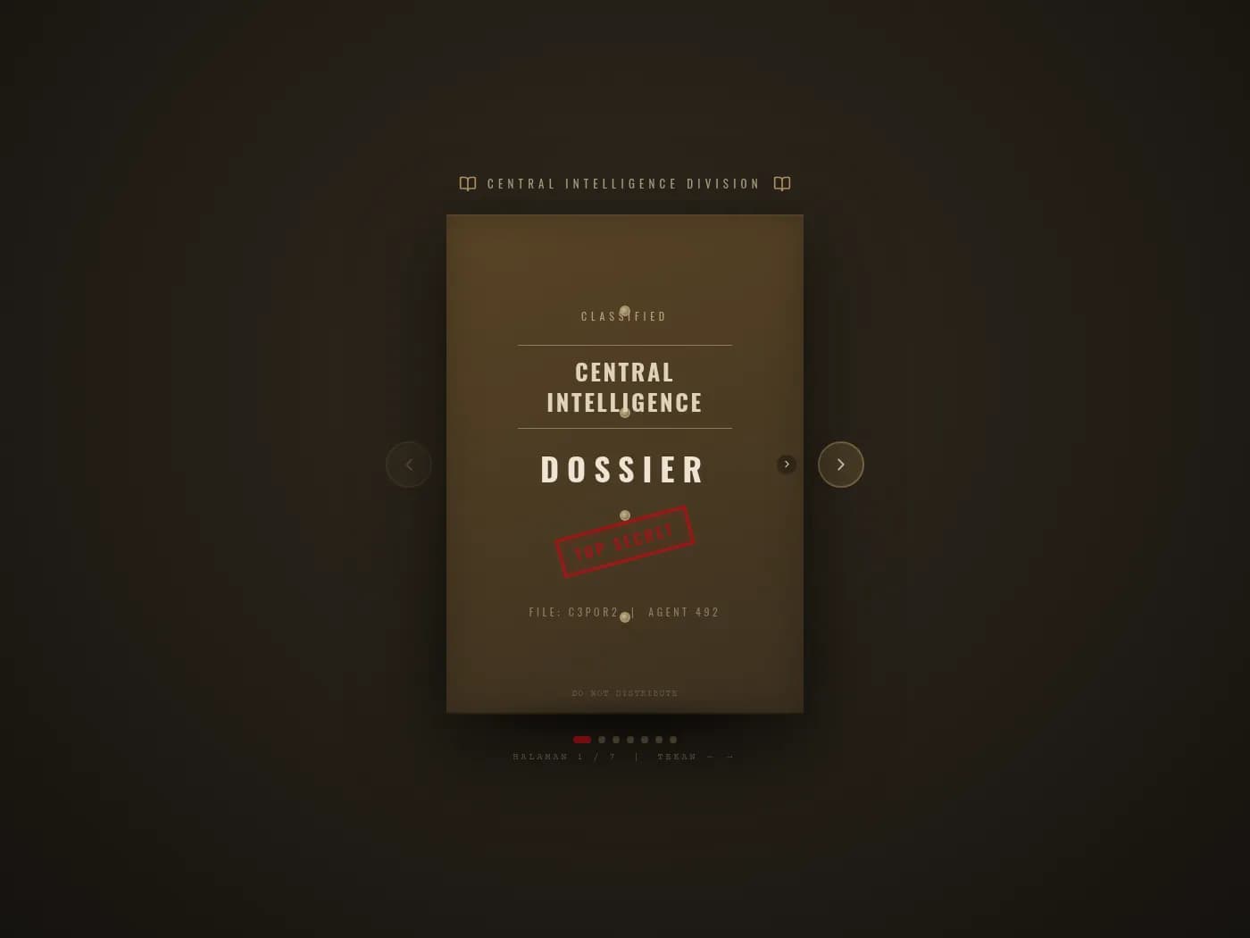 Spy Dossier Flipbook