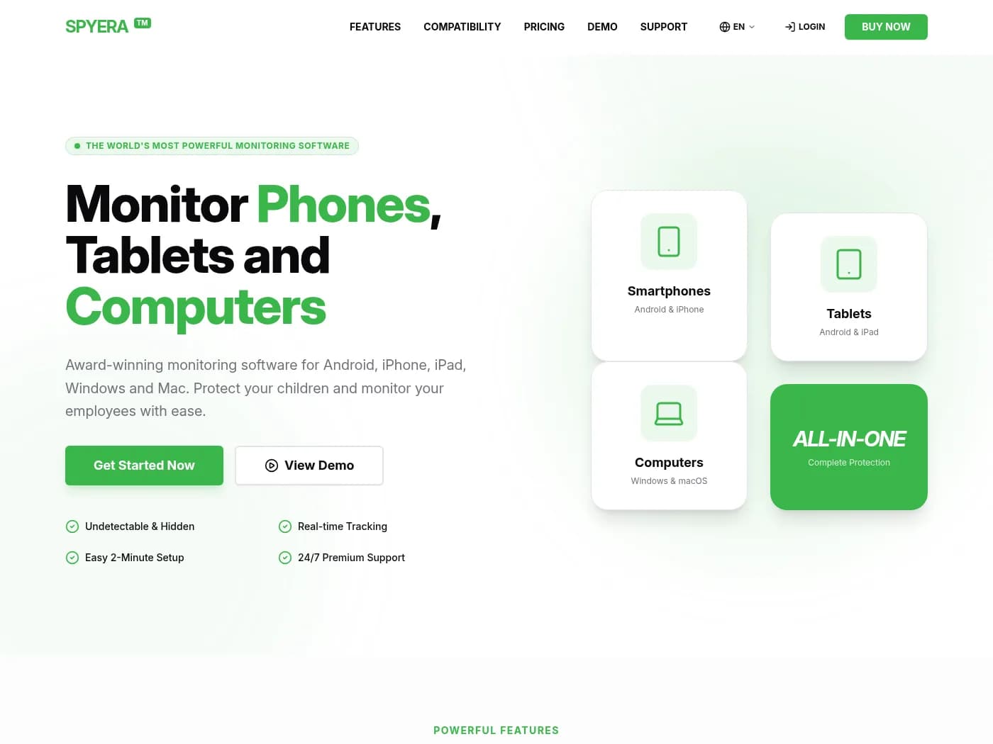 Spyera Web Clone