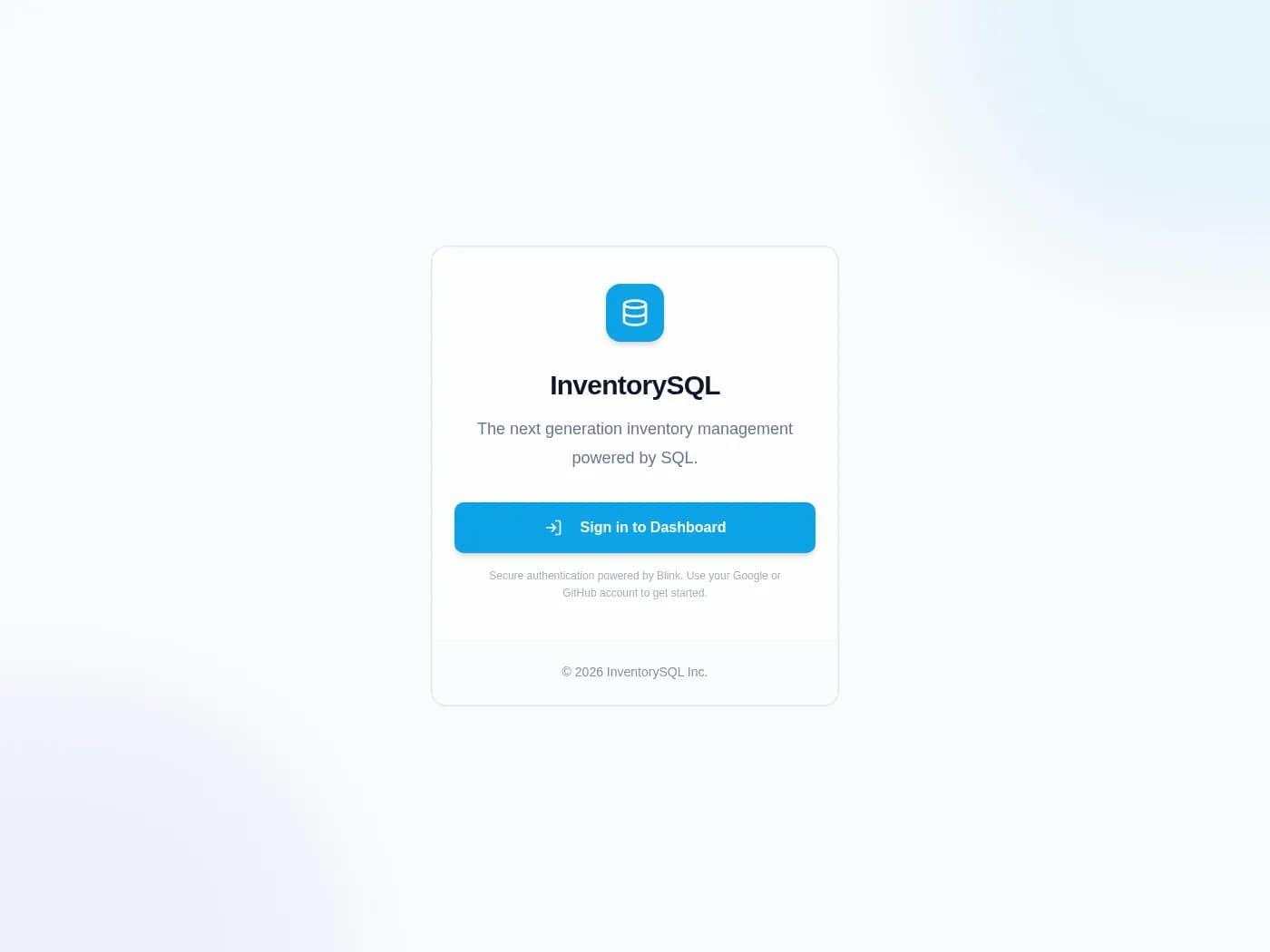 InventorySQL