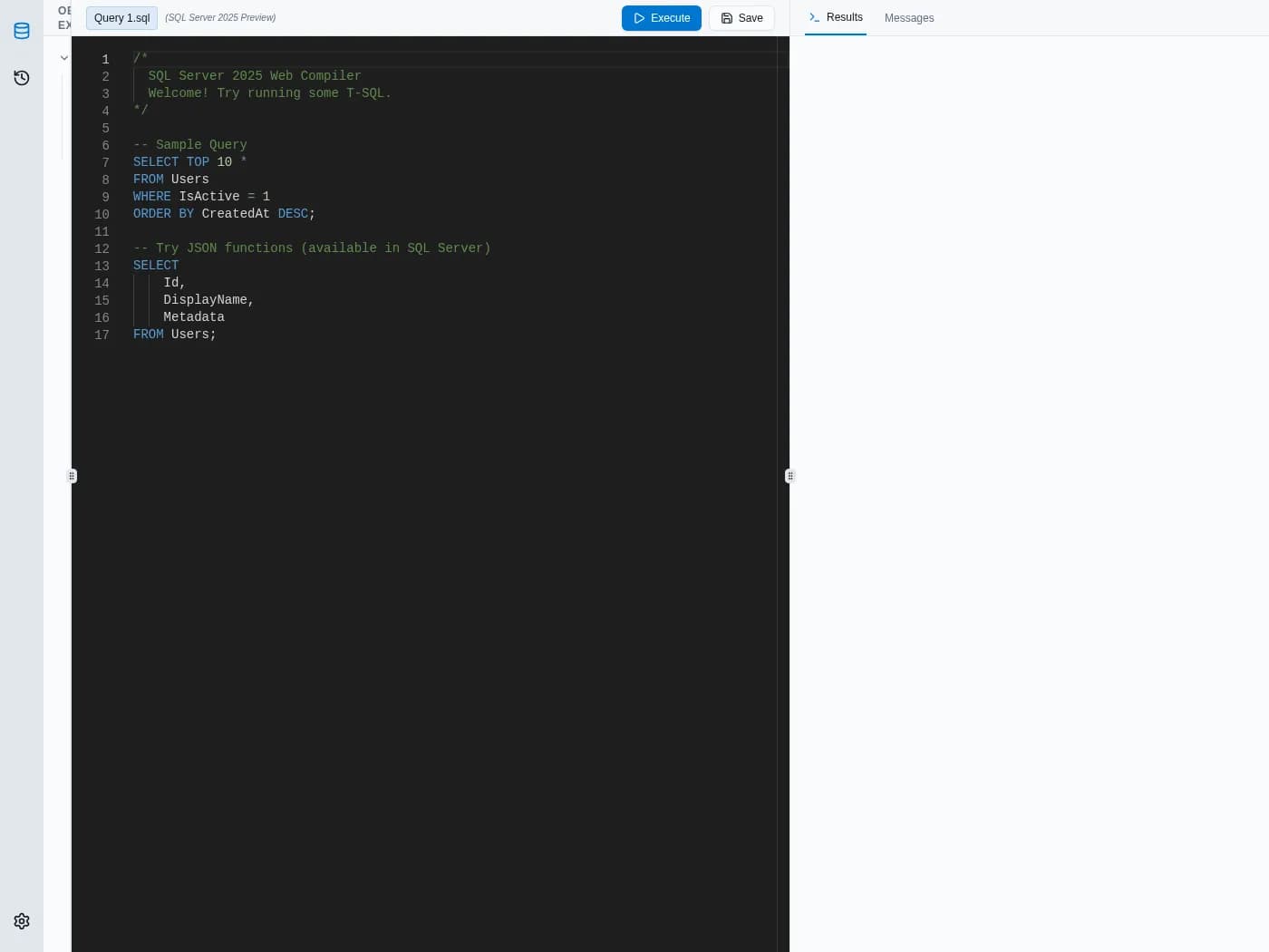 SQL Server 2025 Compiler
