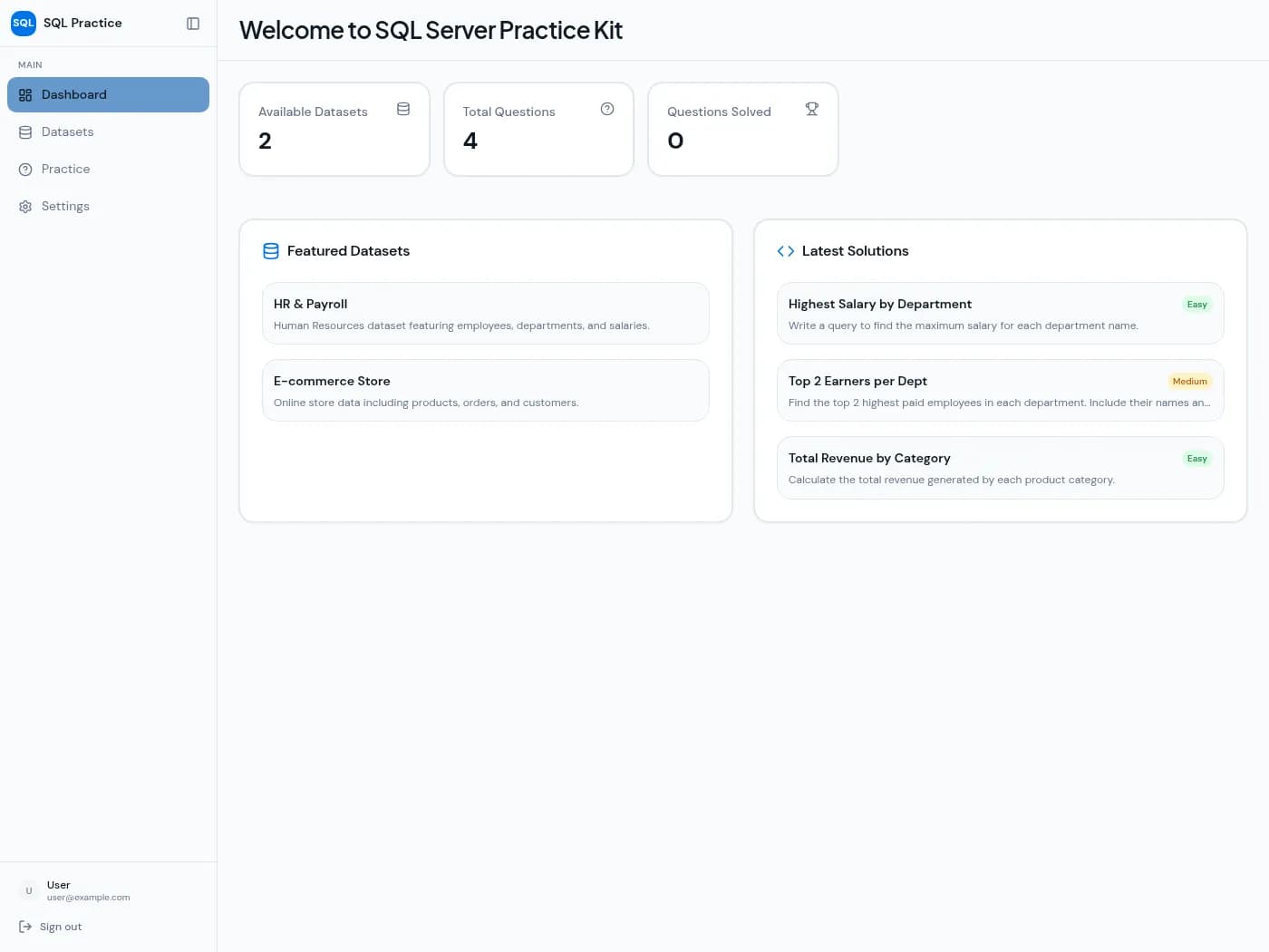 SQL Server Practice Kit