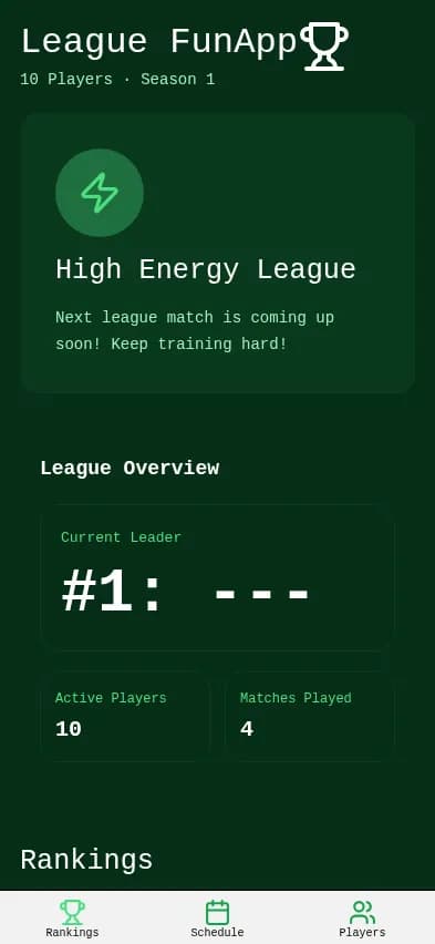 Squash League FunApp