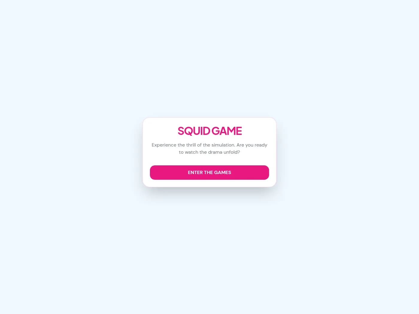 Squid Game Simulator