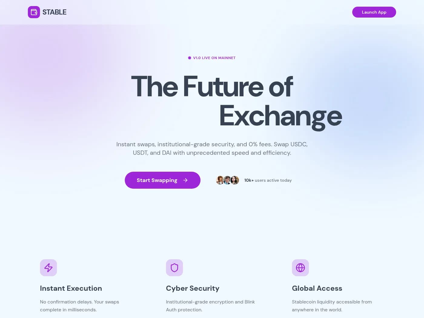 StableCoin Exchange Hub