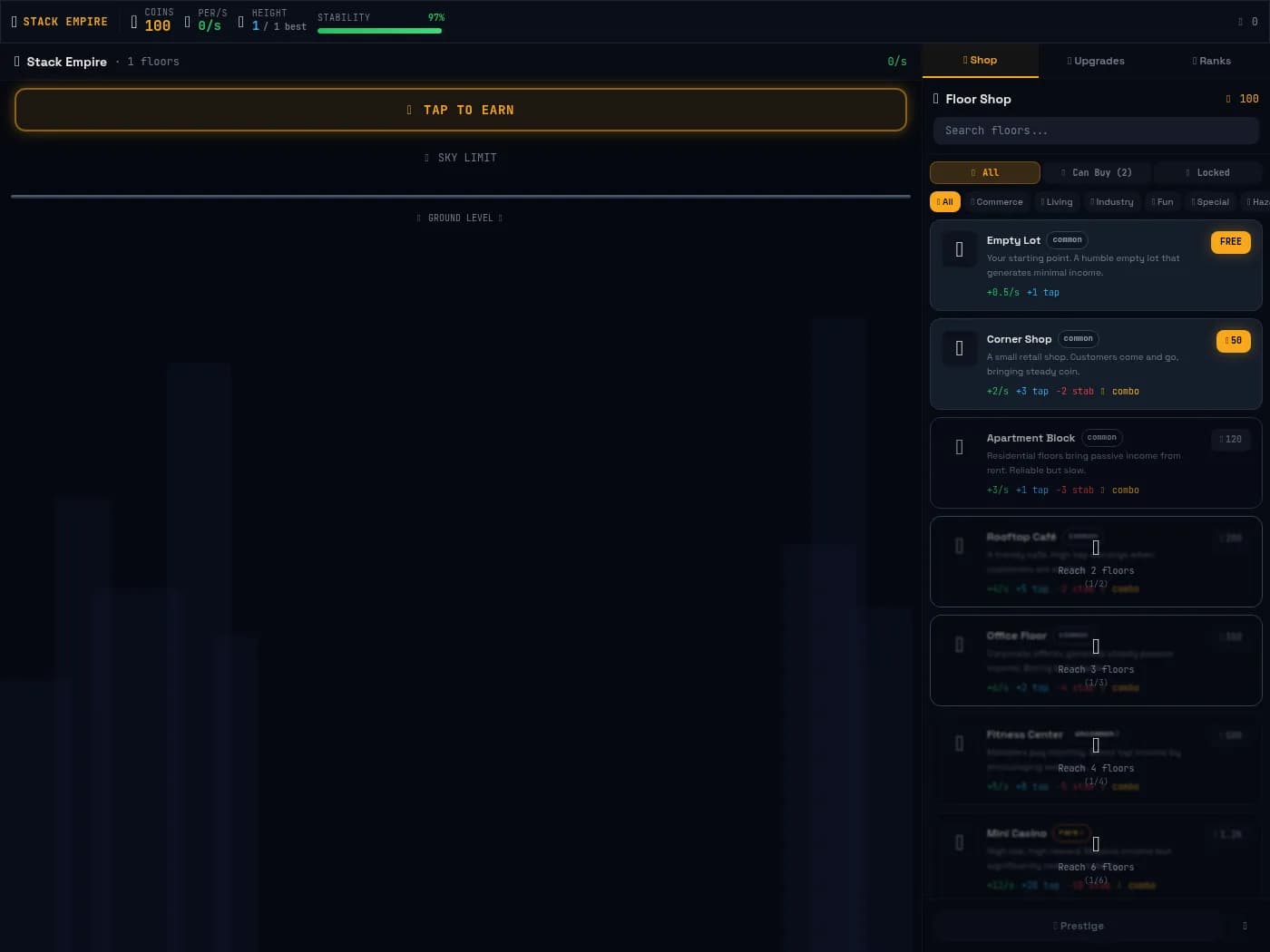 Stack Empire Game