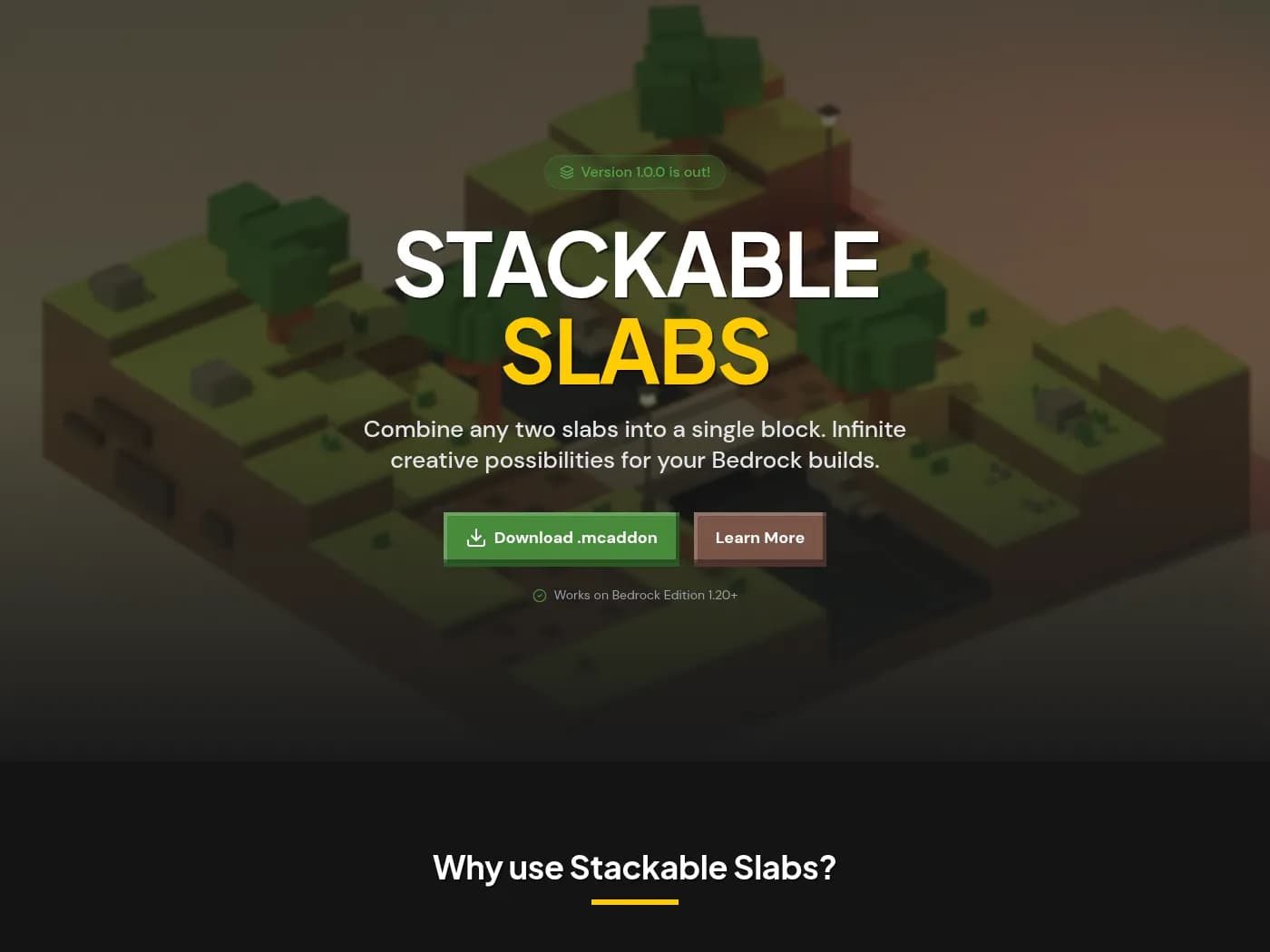 Stackable Slabs Mod