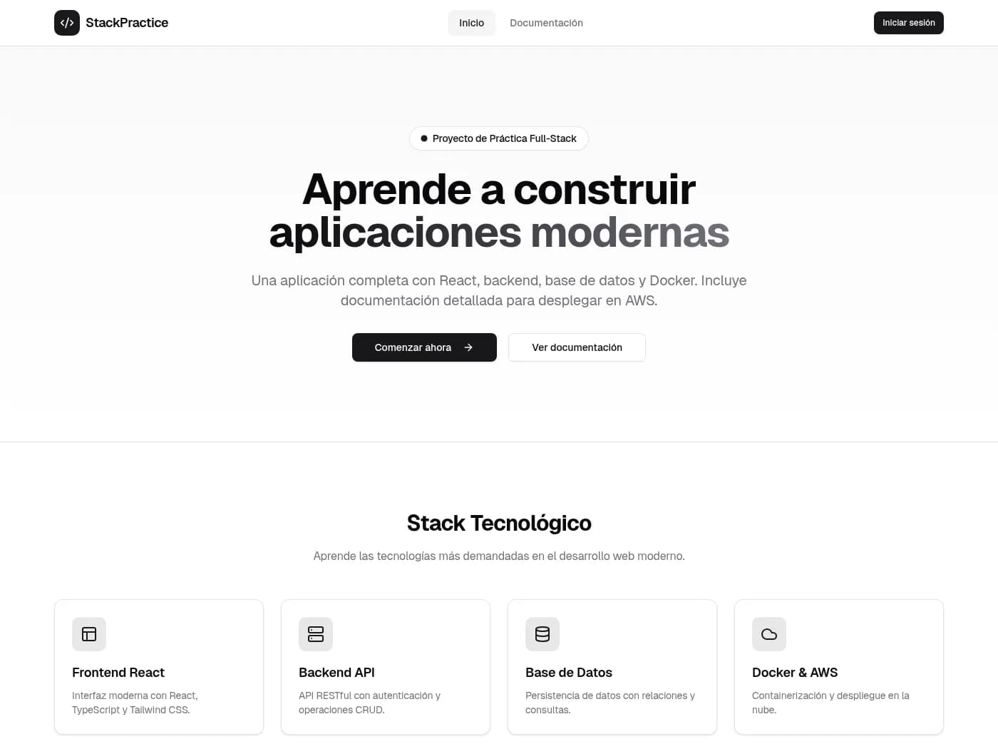 StackPractice App