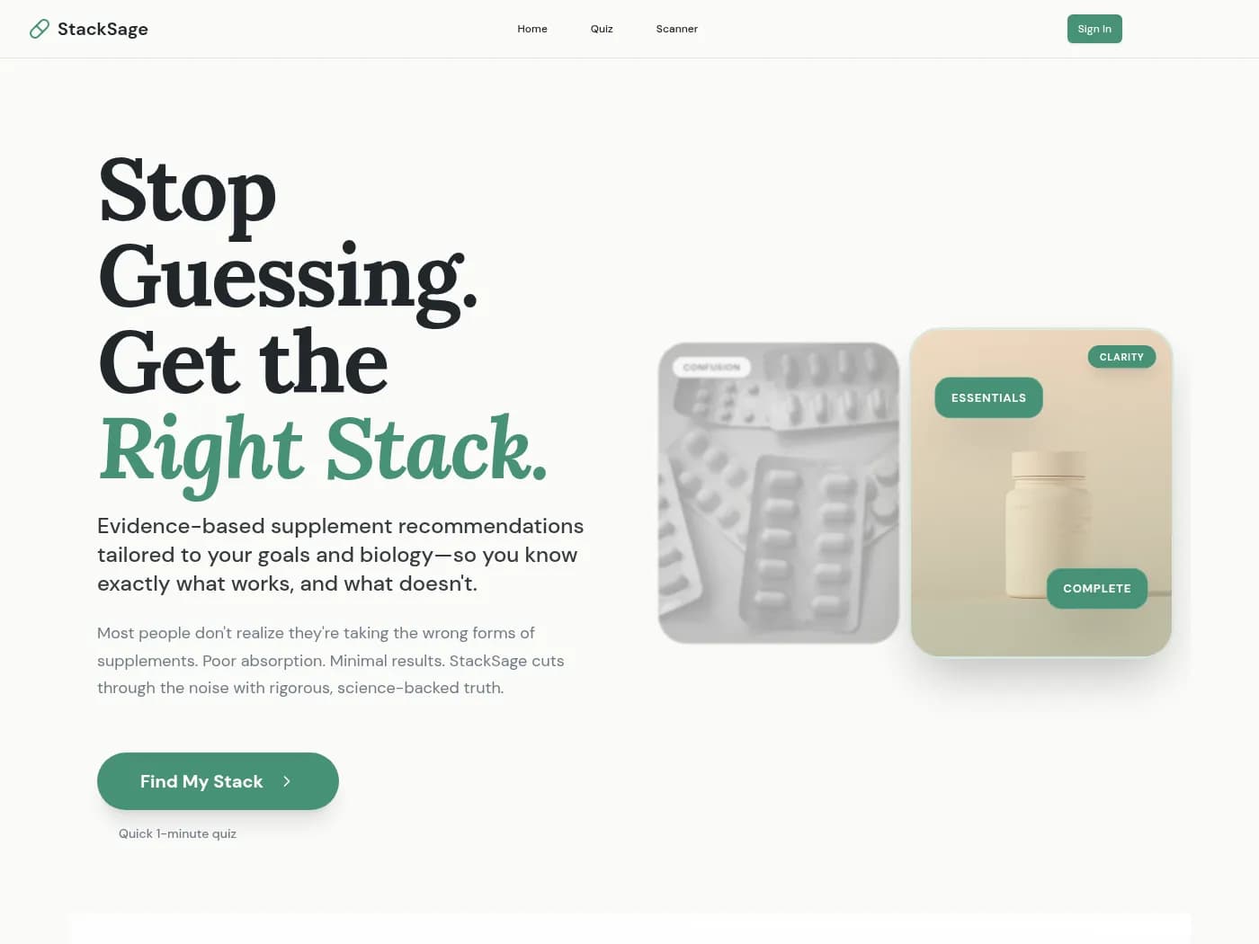 StackSage Wellness App