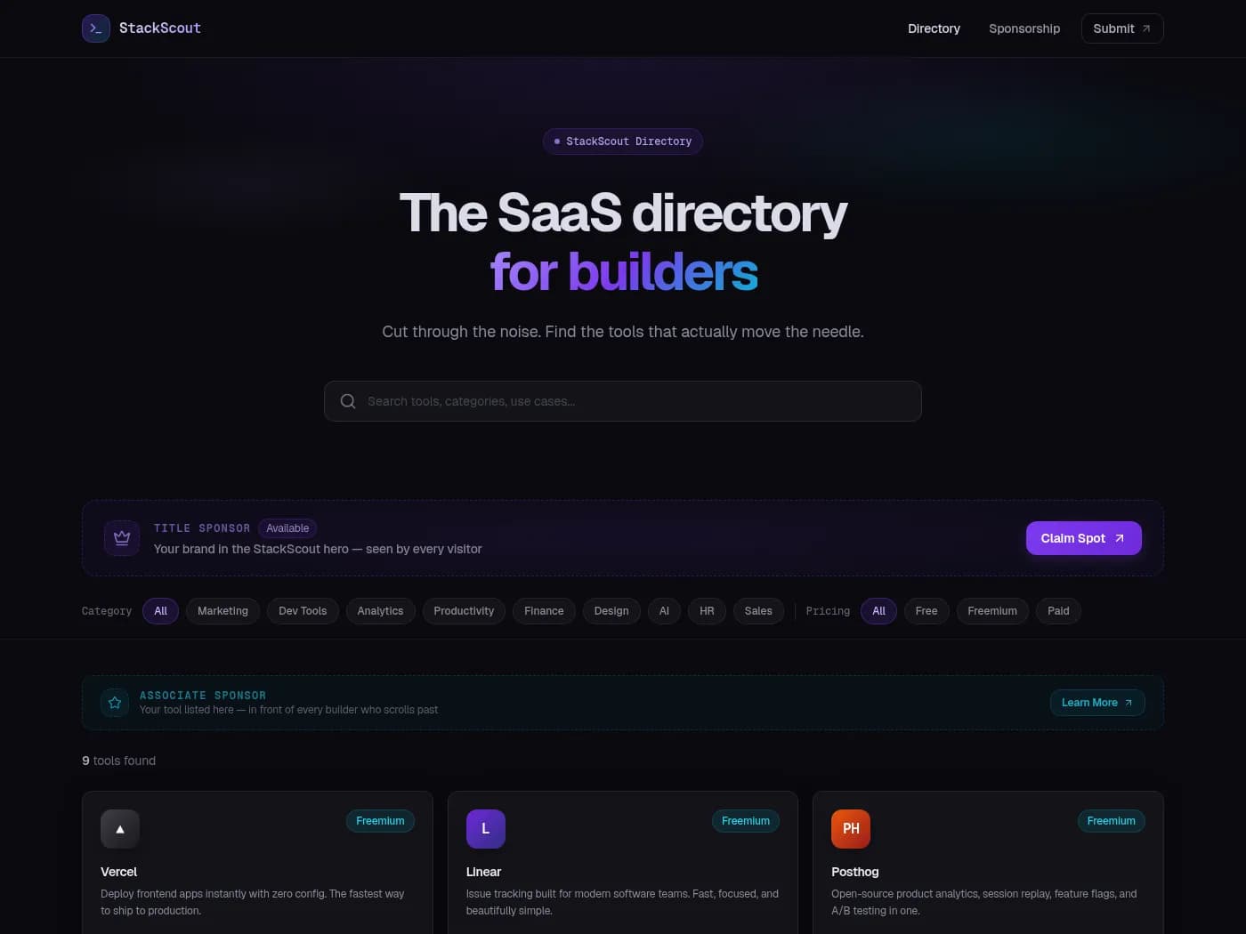 StackScout Directory